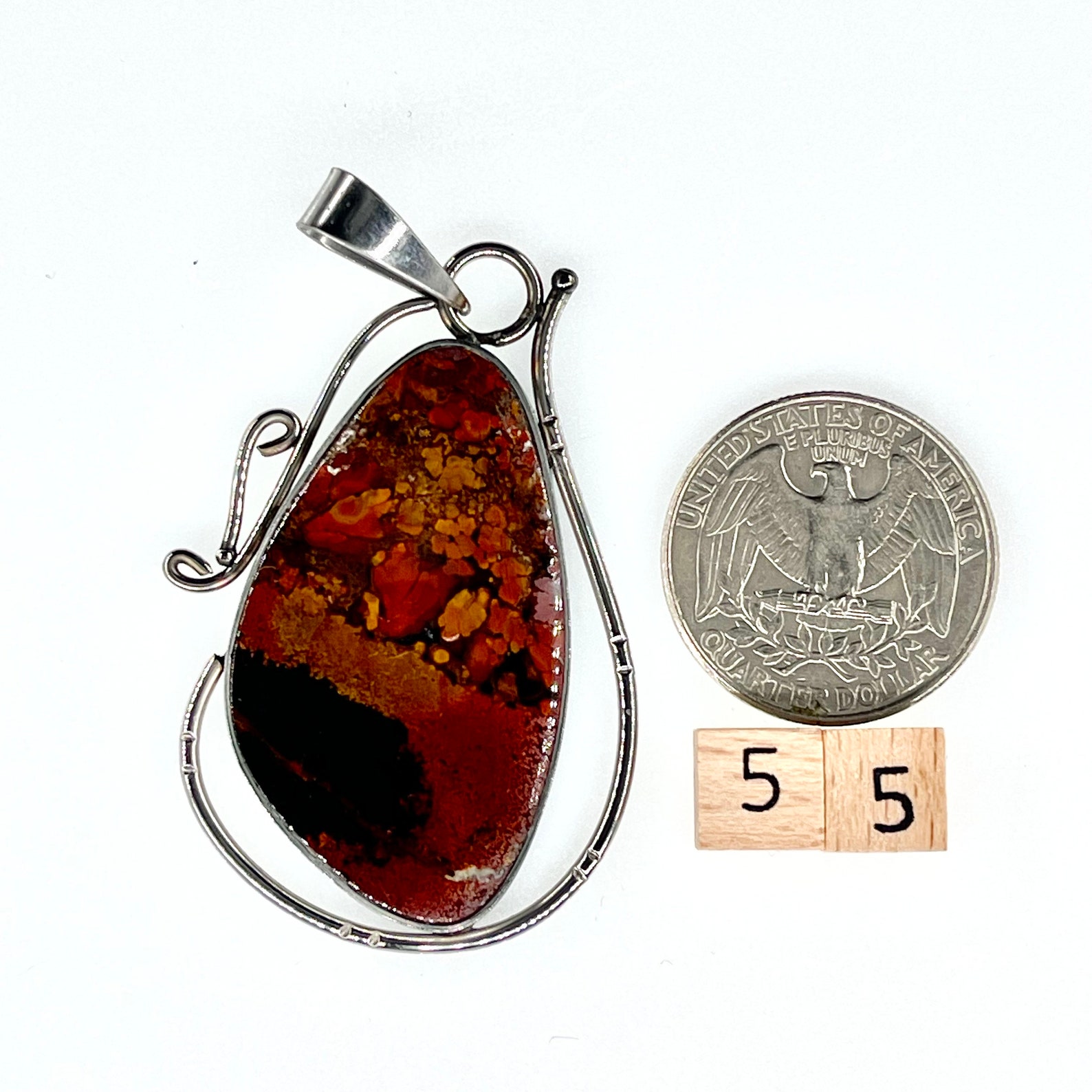Joyería de ágata musgosa premium / Engaste de acero inoxidable / Varios ...