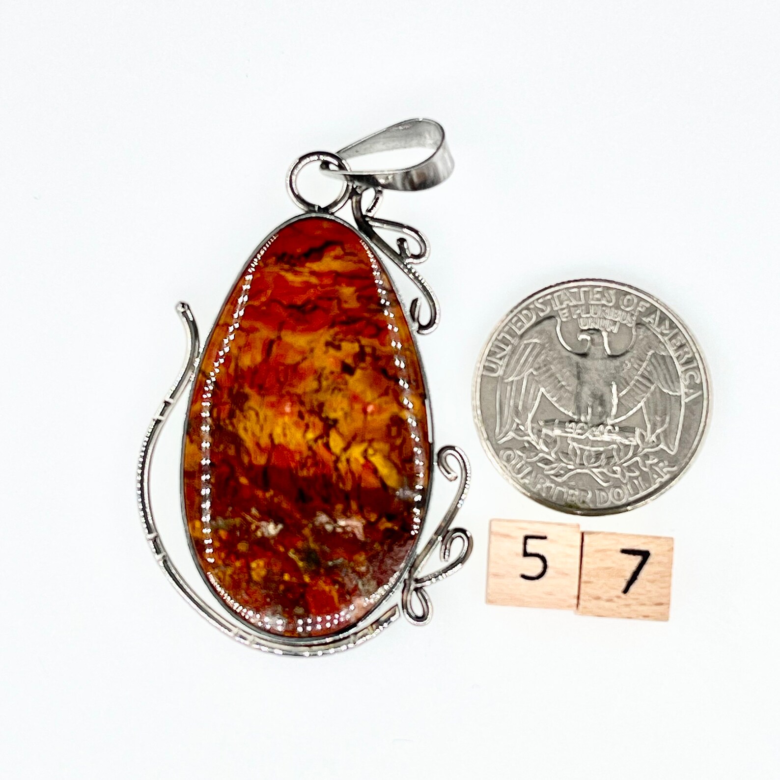 Joyería de ágata musgosa premium / Engaste de acero inoxidable / Varios ...