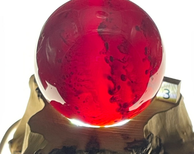 Sumatran Blue Amber Orb | AAA+ UV Fluorescent Sphere | Authentic ...