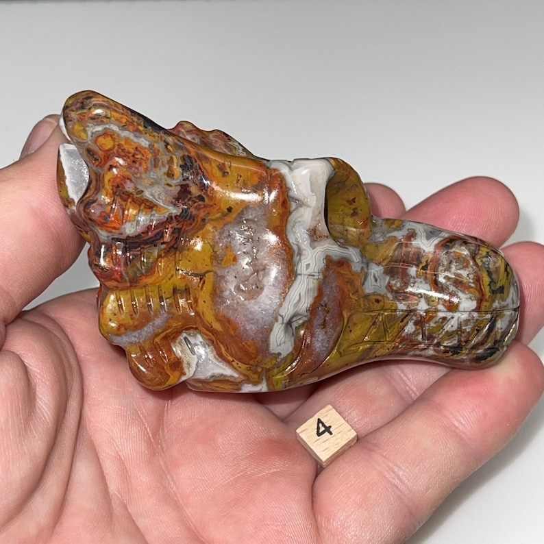 Rare AAA Warring States Red Agate Dragon Head Carving | 250g Ancient ...