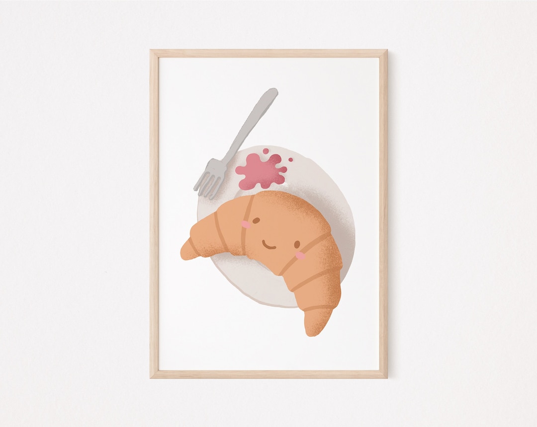 Croissants Poster I Café Poster, Enjoyment Poster, Café Decoration ...