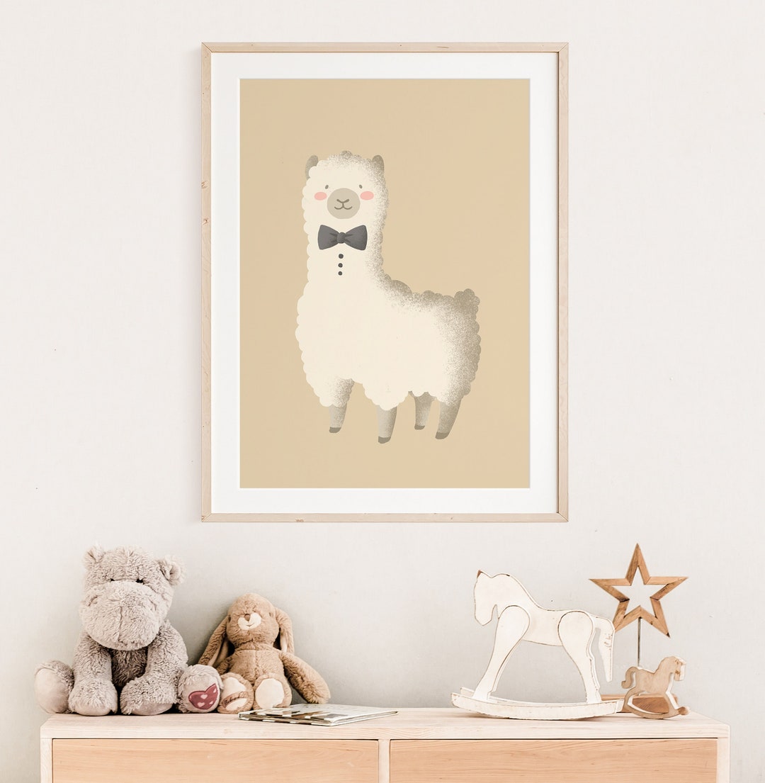 Llama Poster Alpaca Boy I Llama Poster, Alpaca Poster, Llama Baby, Baby ...