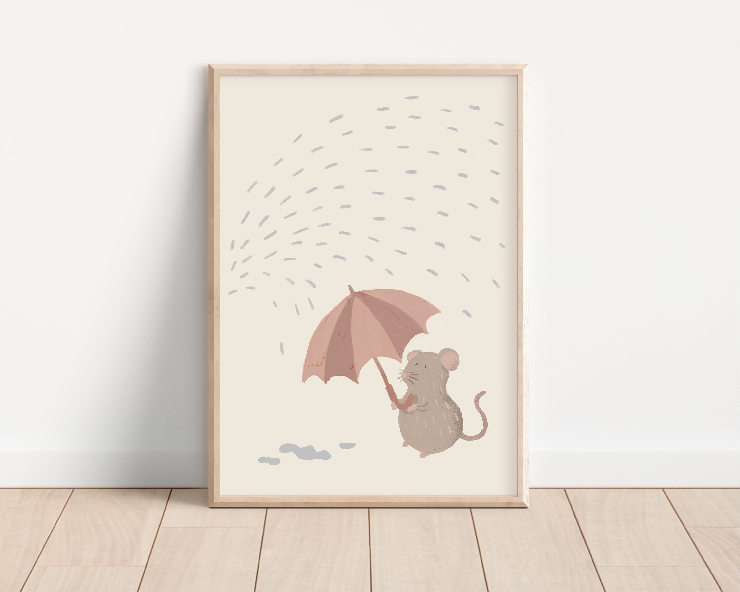 Mattis Mouse Poster Brown I Children's Room, Living Room Decoration ...