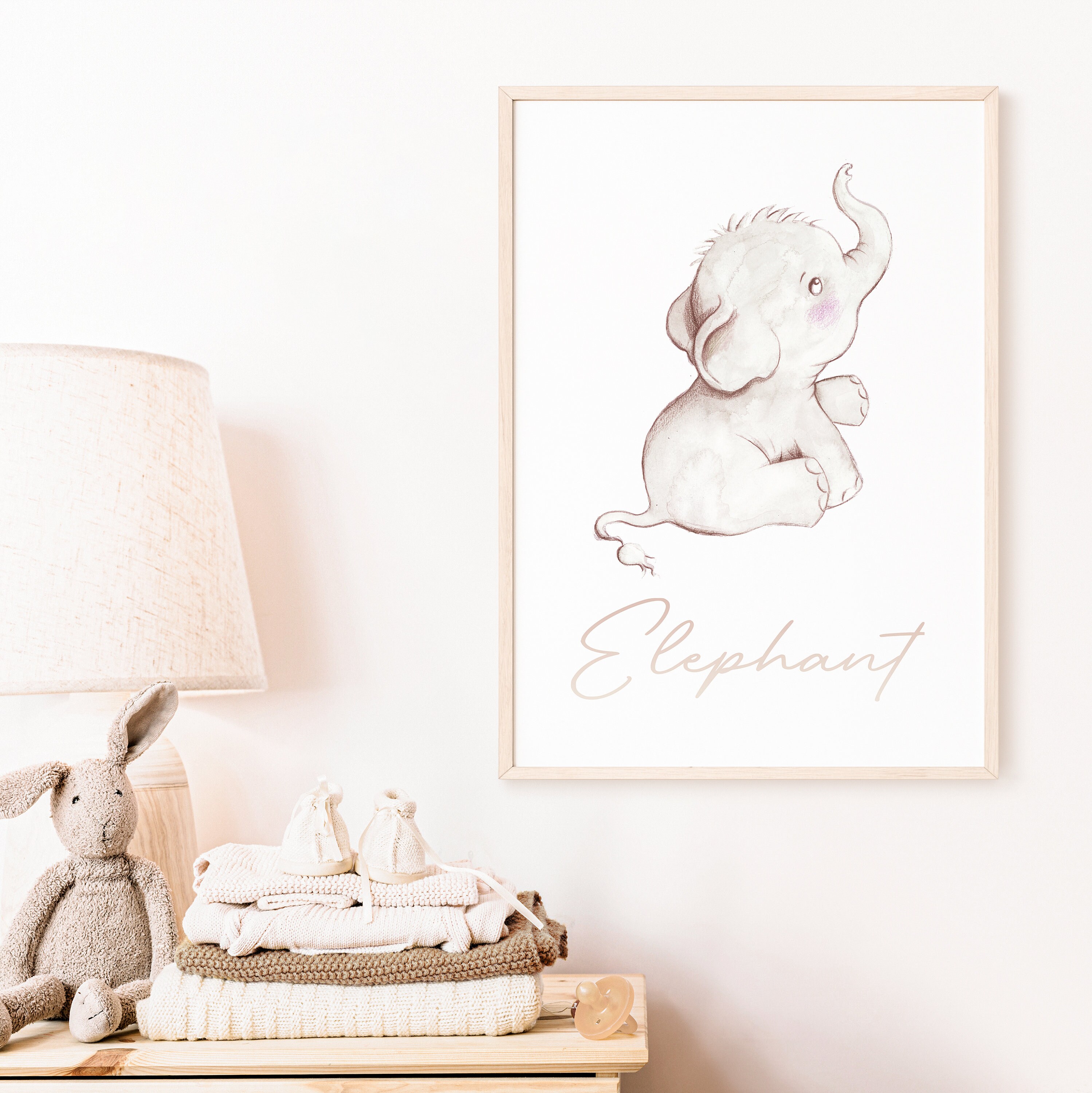 Eddie Elephant Poster I Elephant Poster Elephant Mural - Etsy