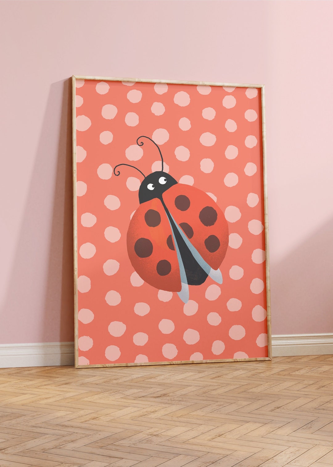 Mia Ladybug Poster Red Dotted I Ladybug Poster Decoration, Wall ...