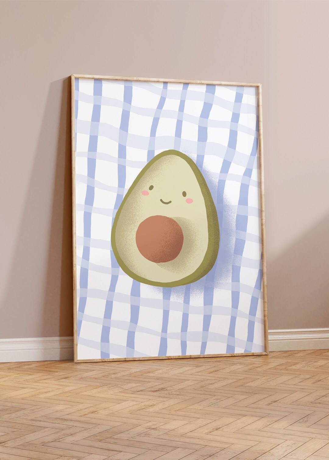 Avocado Poster I Avocado Poster, Avocado on Tablecloth, Tablecloth ...