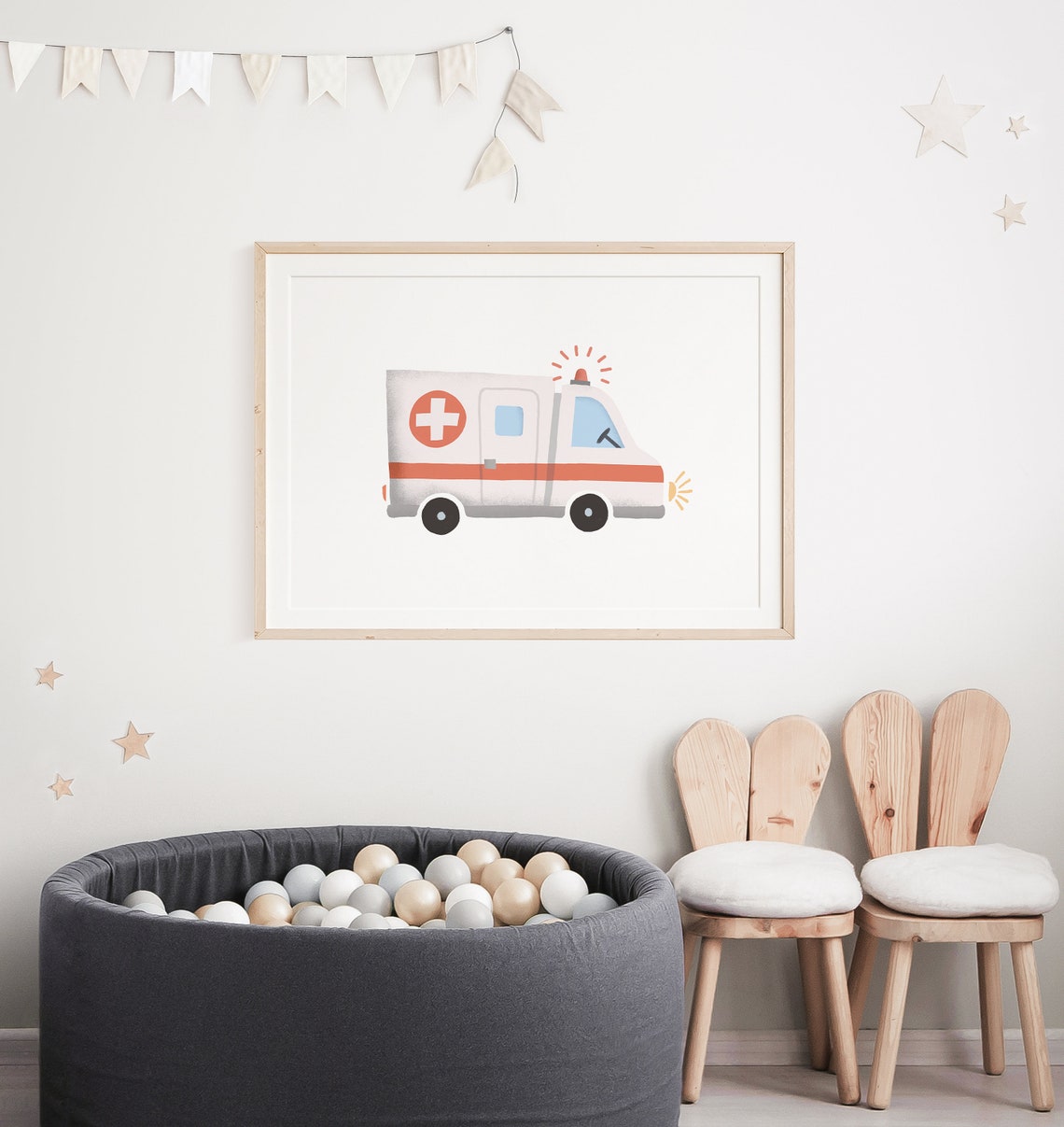 Ambulance Poster I Paramedic, Car Poster, Boy's Room Decor, Wall Decor ...