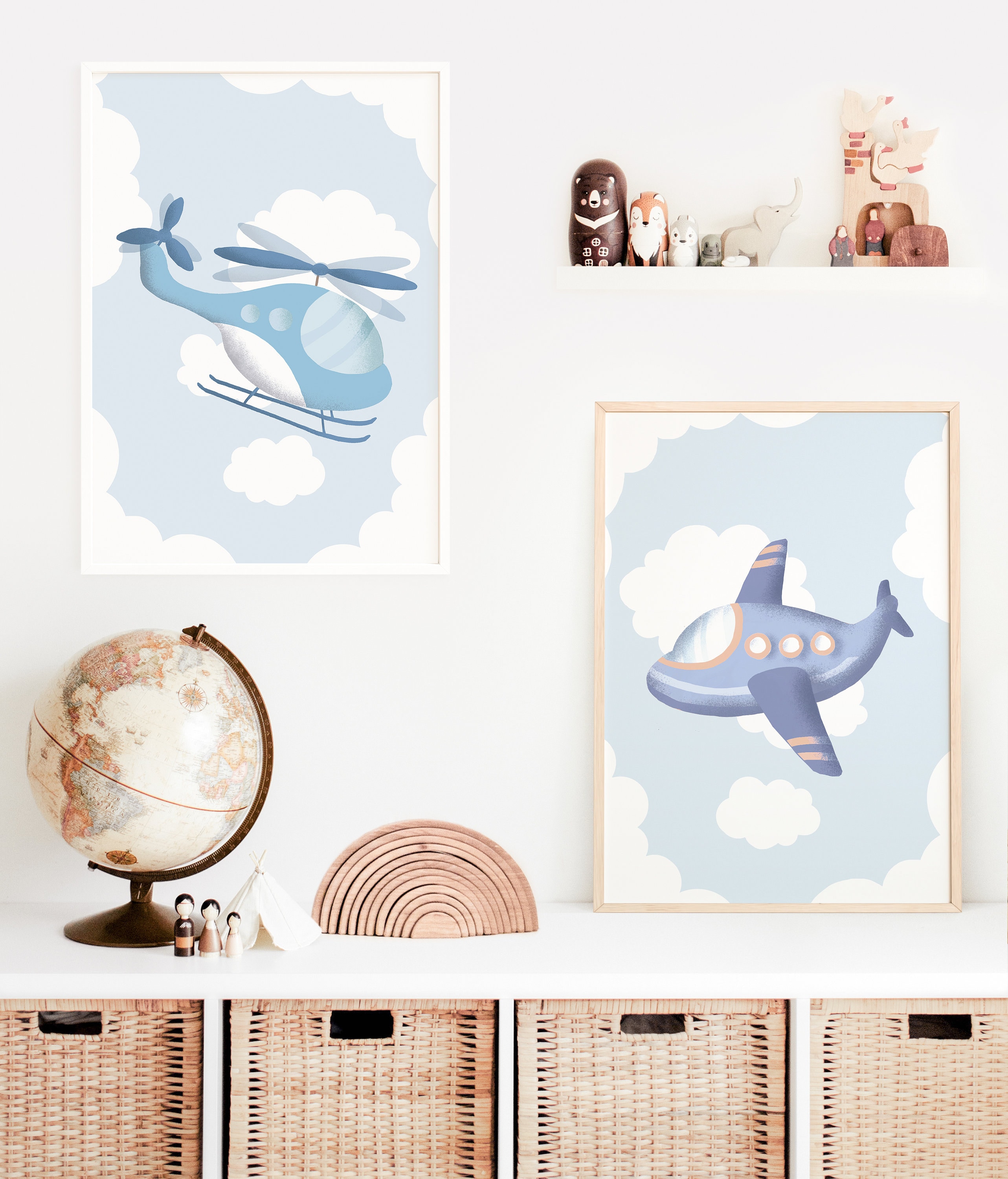 Flight Poster Set I Airplane Poster, Helicopter Poster, Pilot Poster ...