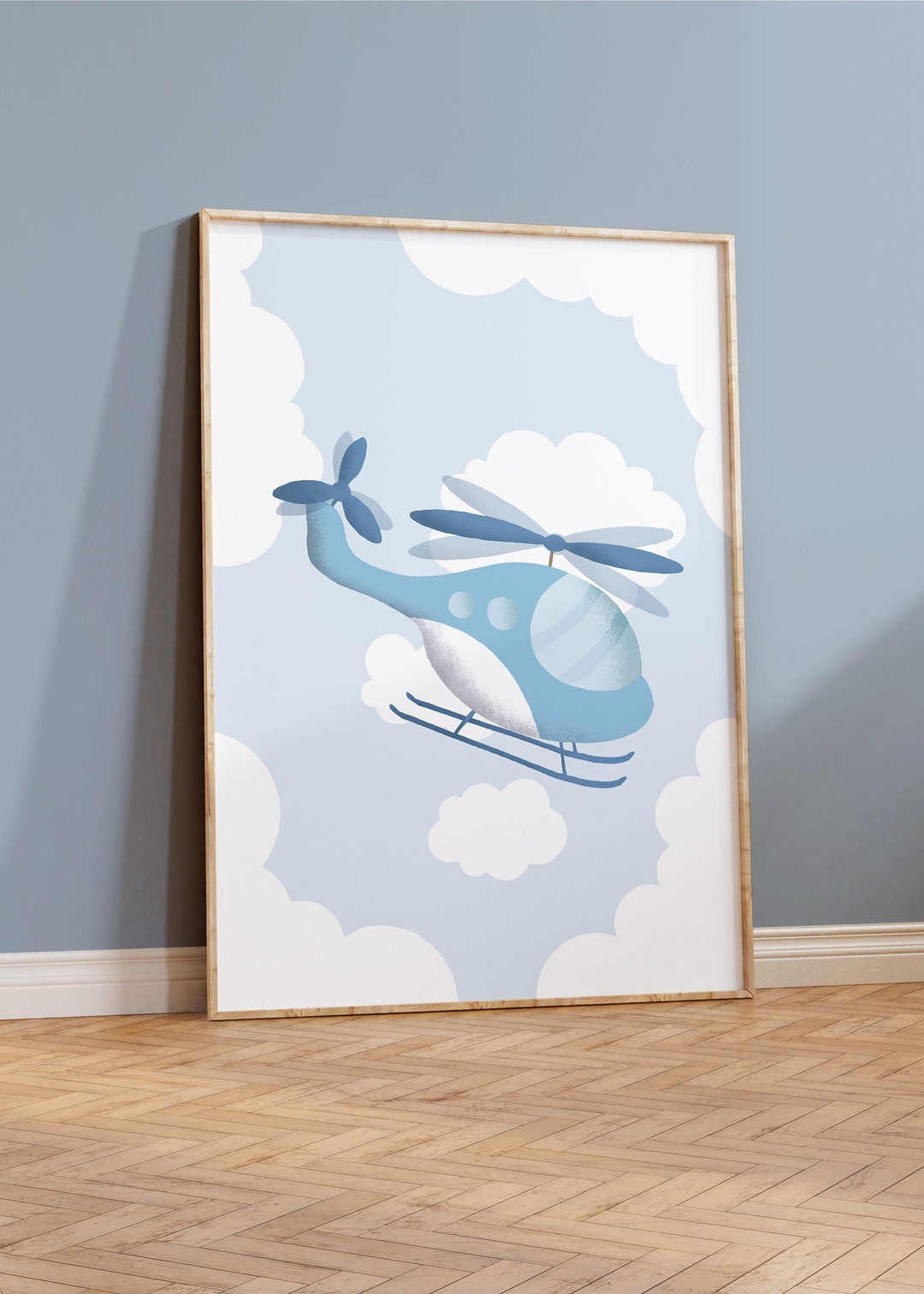 Helicopter Poster I Children's Room Poster Helicopter, Children's ...