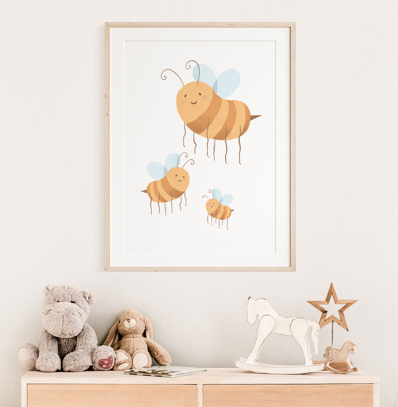 Bella Bee Poster I Bee Decoration, Wall Decor, Bee Poster, Boys Nursery ...