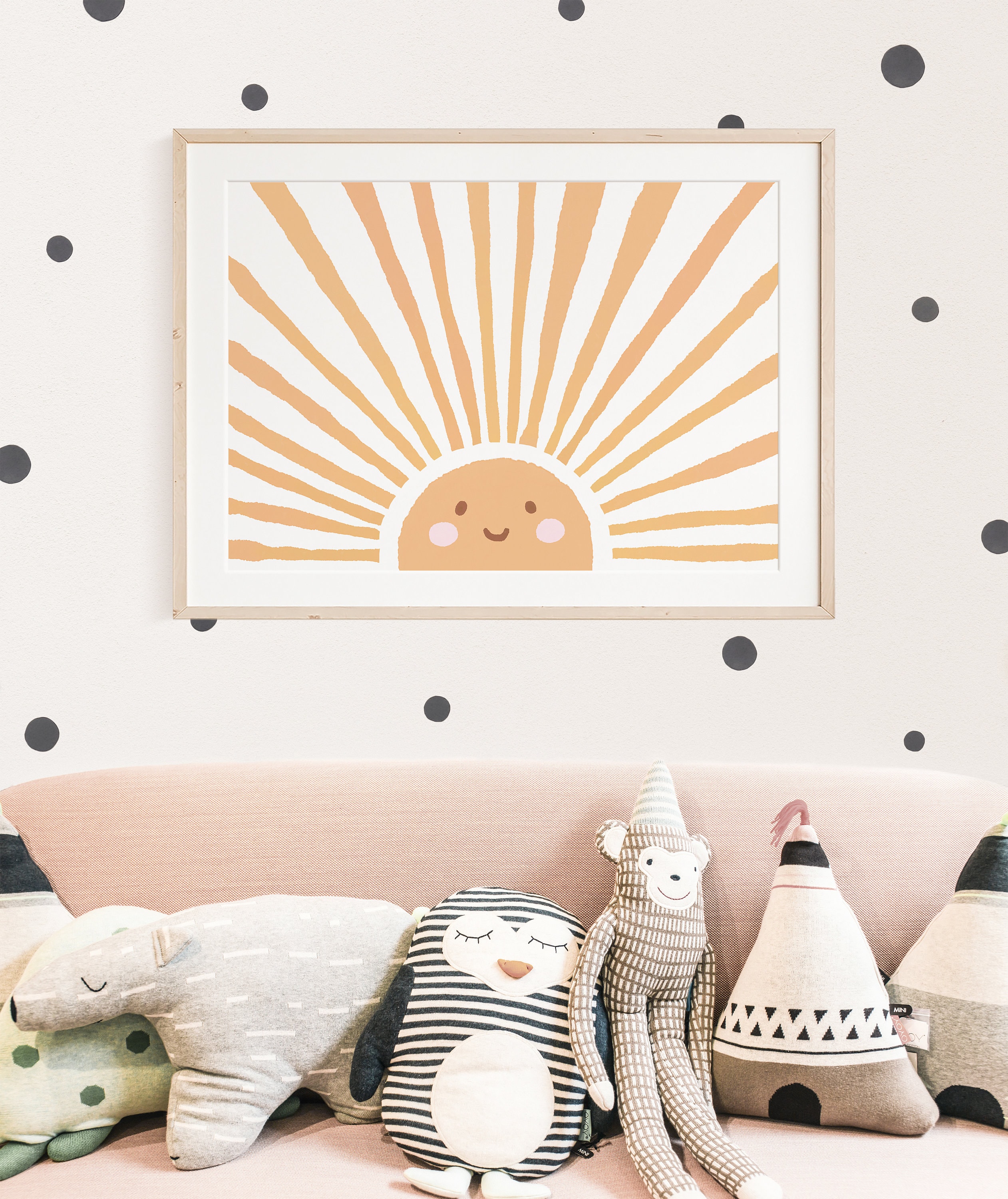 Sophie Sunshine Poster I Sun Poster, Sun Wall Decor, Sun Poster, Happy ...