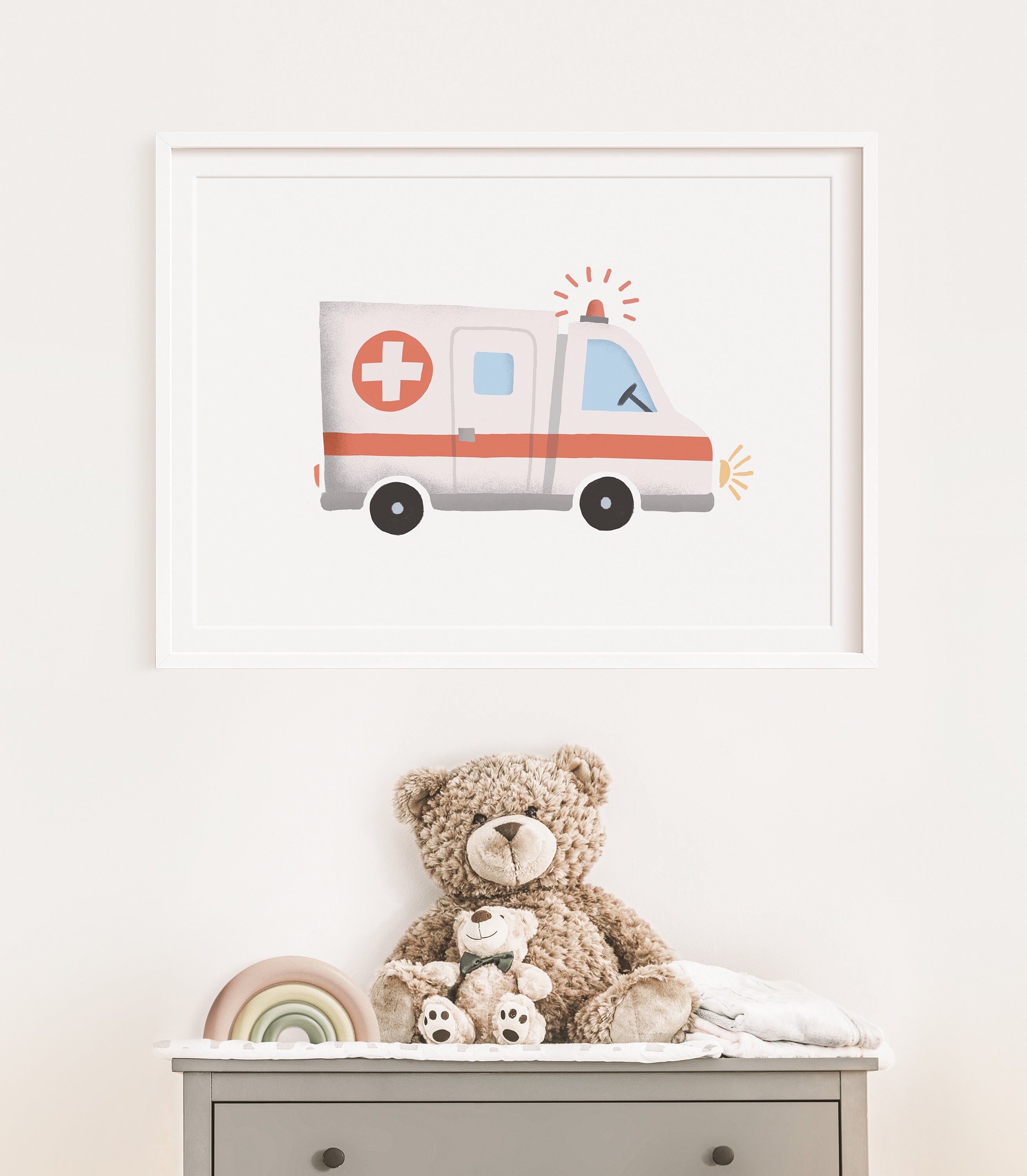 Ambulance Poster I Paramedic, Car Poster, Boy's Room Decor, Wall Decor ...