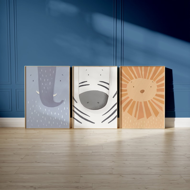 Safari Poster Set I Safari, Jungle, Children's Room, Living Room ...