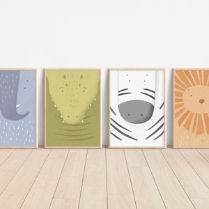 Safari Poster Set I Safari, Jungle, Children's Room, Living Room ...
