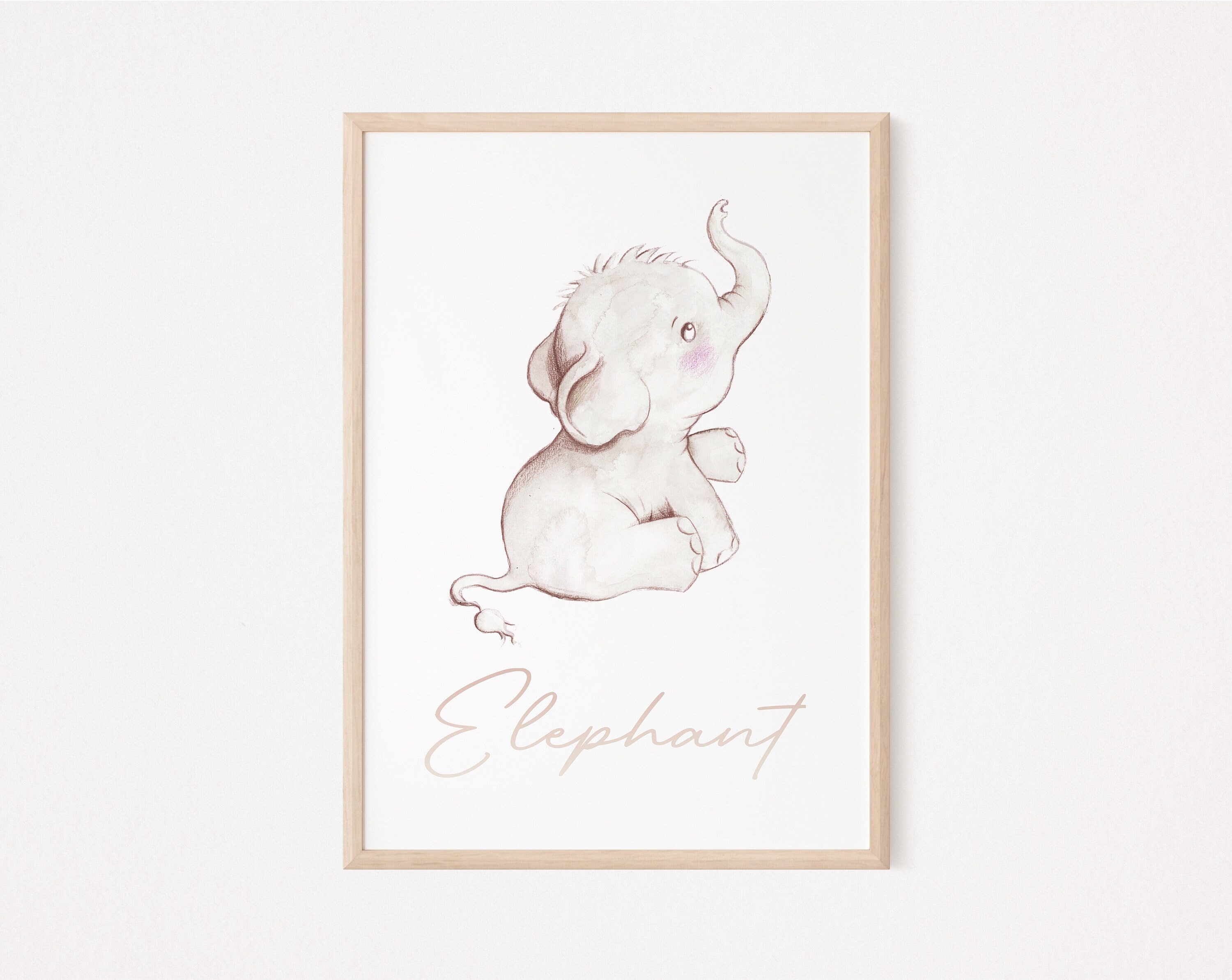 Eddie Elephant Poster I Elephant Poster Elephant Mural - Etsy
