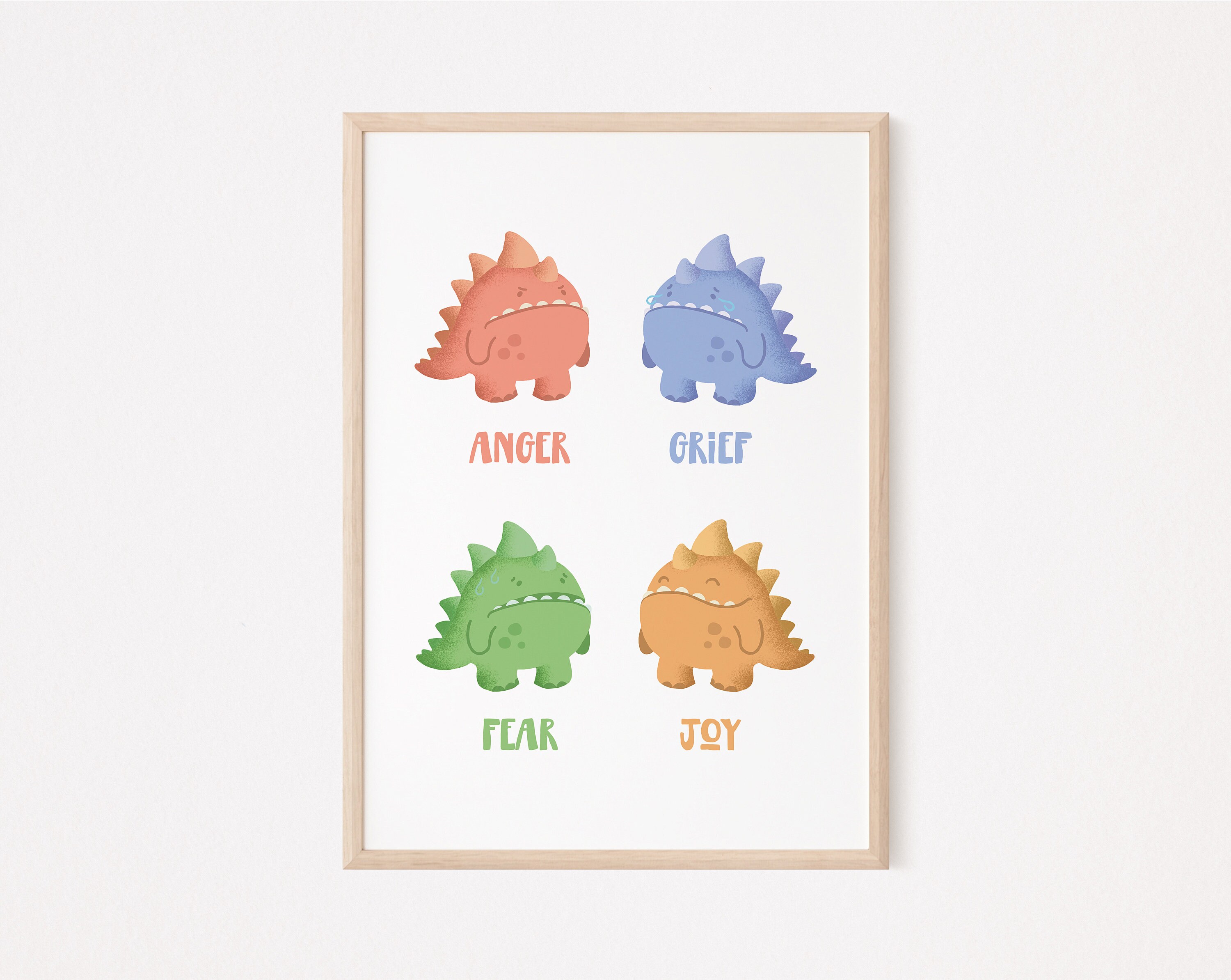 Feelings Monster Poster English I Emotions Poster, Educational Poster ...