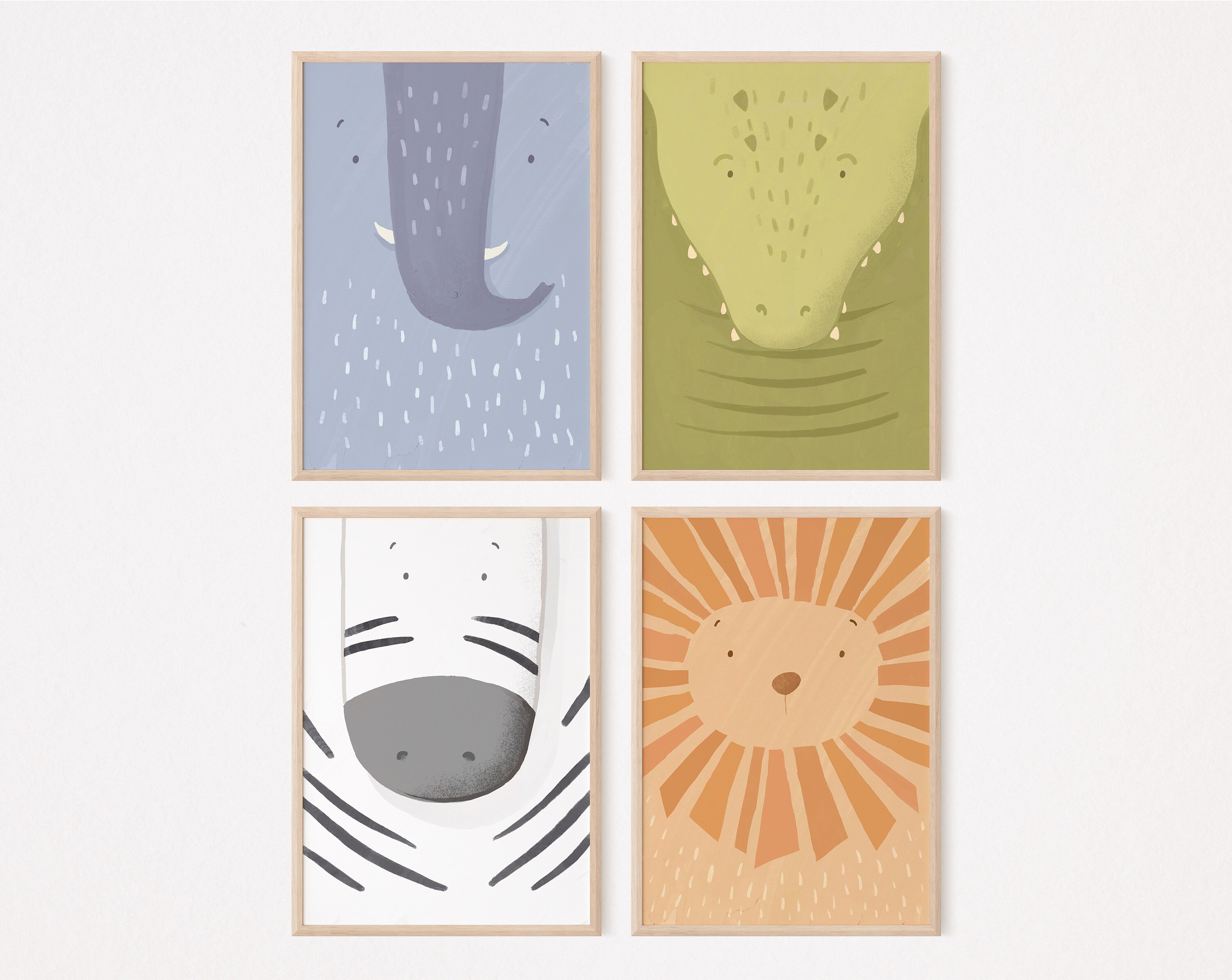 Safari Poster Set I Safari, Jungle, Children's Room, Living Room ...