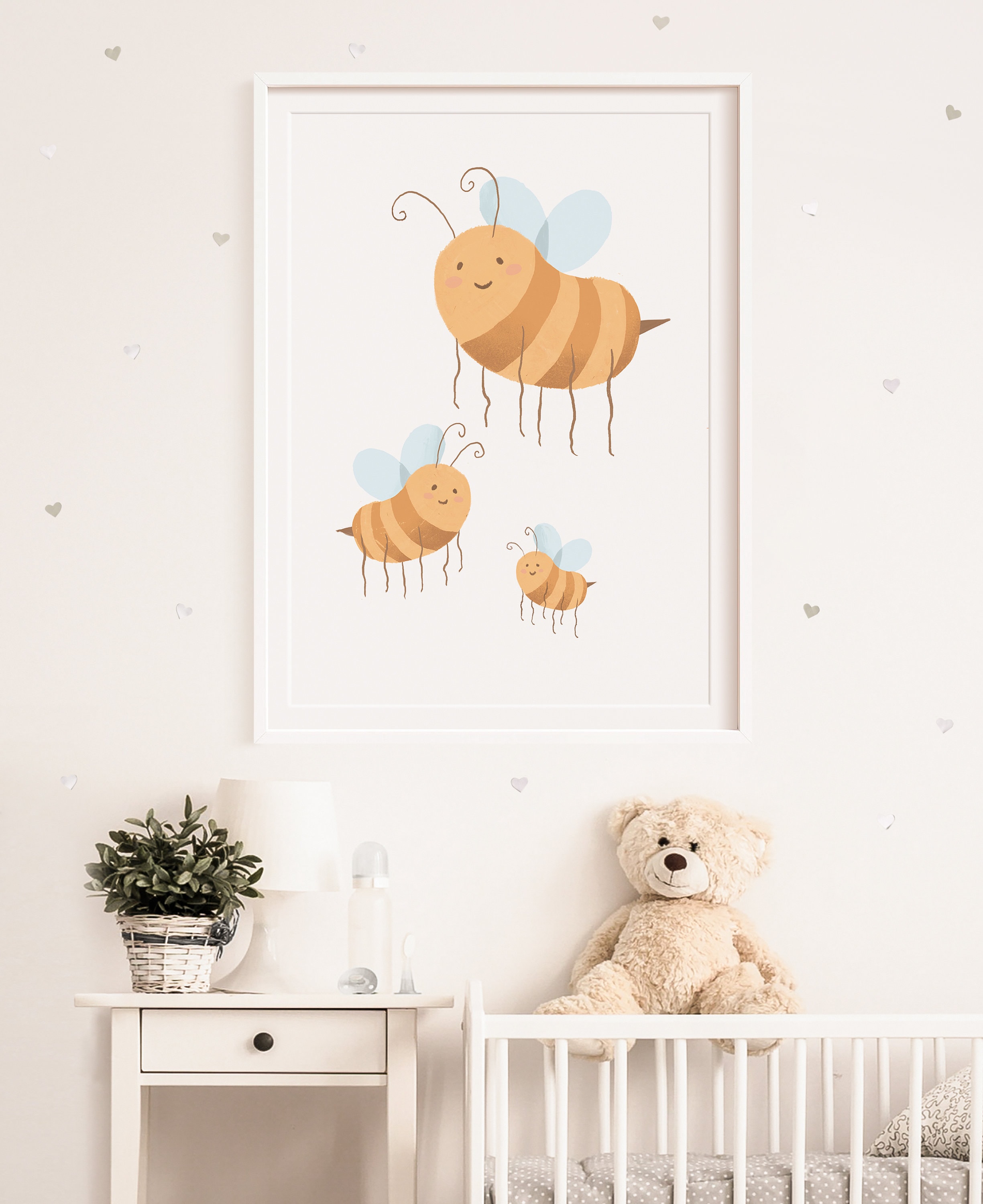 Bella Bee Poster I Bee Decoration, Wall Decor, Bee Poster, Boys Nursery ...