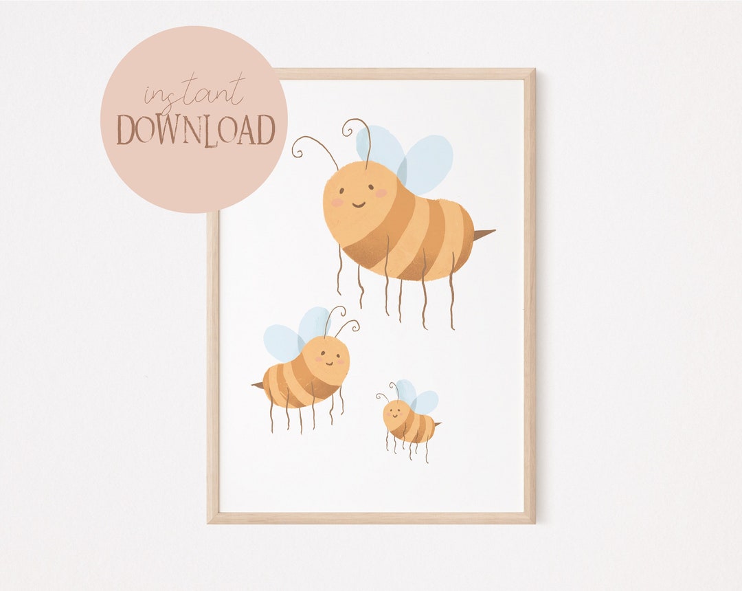 Bella Bee Poster I Bee Decoration, Wall Decor, Bee Poster, Boys Nursery ...