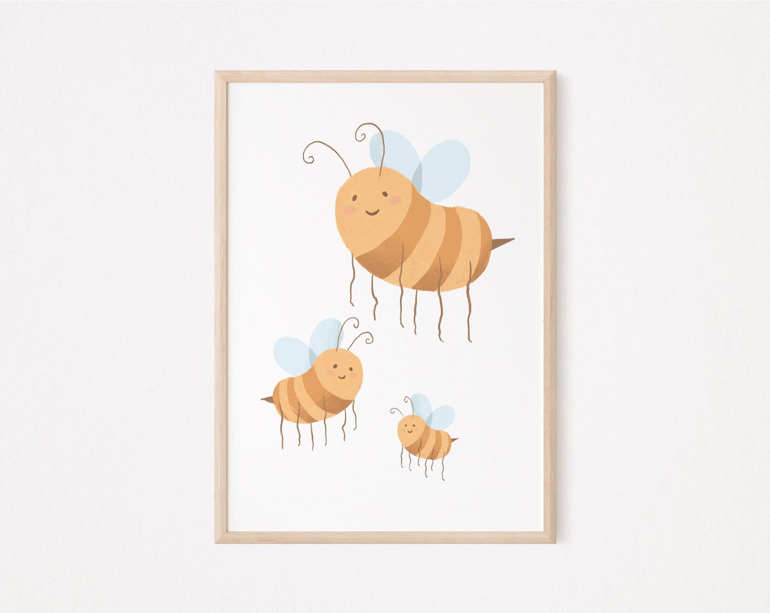 Bella Bee Poster I Bee Decoration, Wall Decor, Bee Poster, Boys Nursery ...
