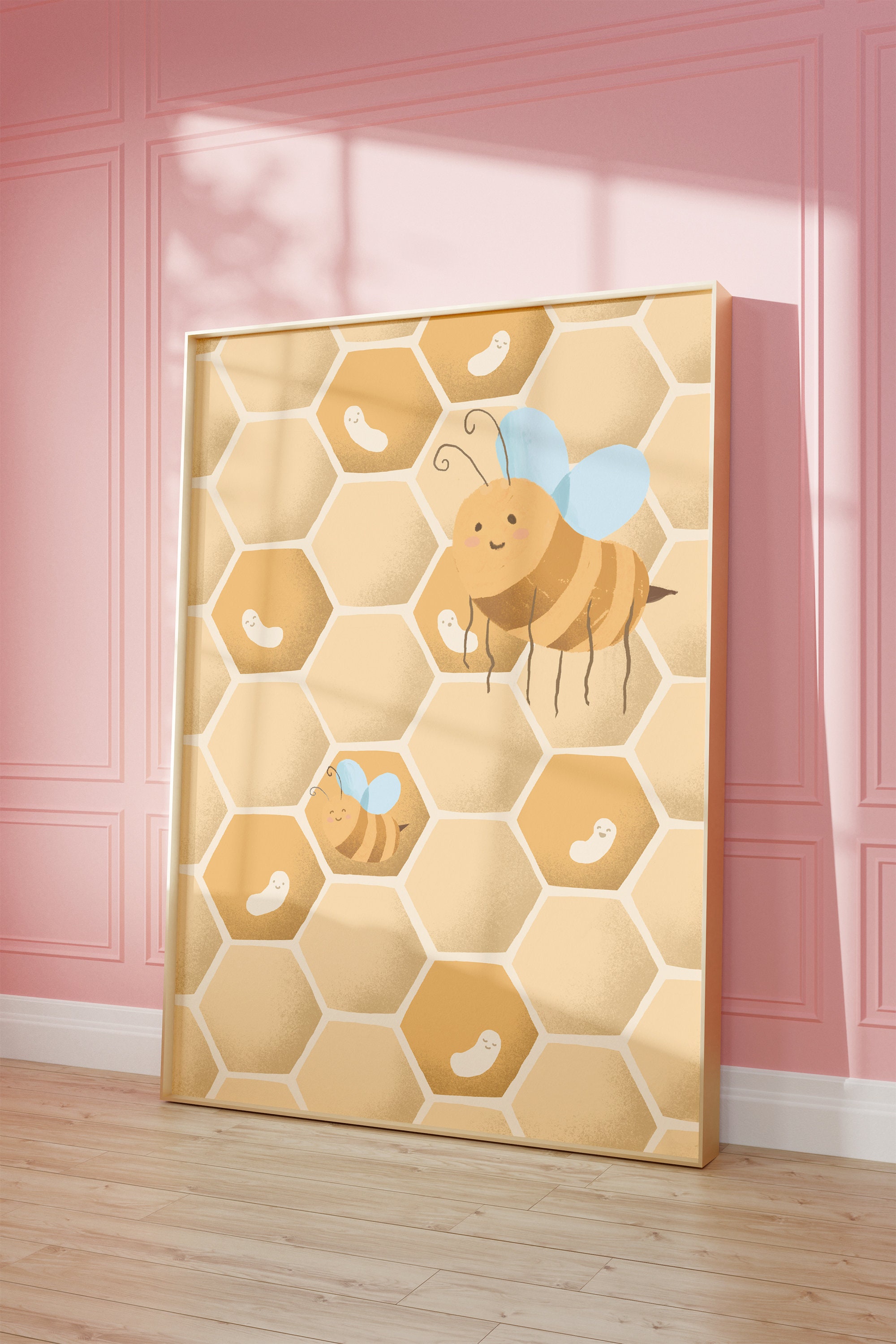 Bee Honeycomb Poster I Bee Poster, Honeycomb Poster, Bee Poster, Bee ...