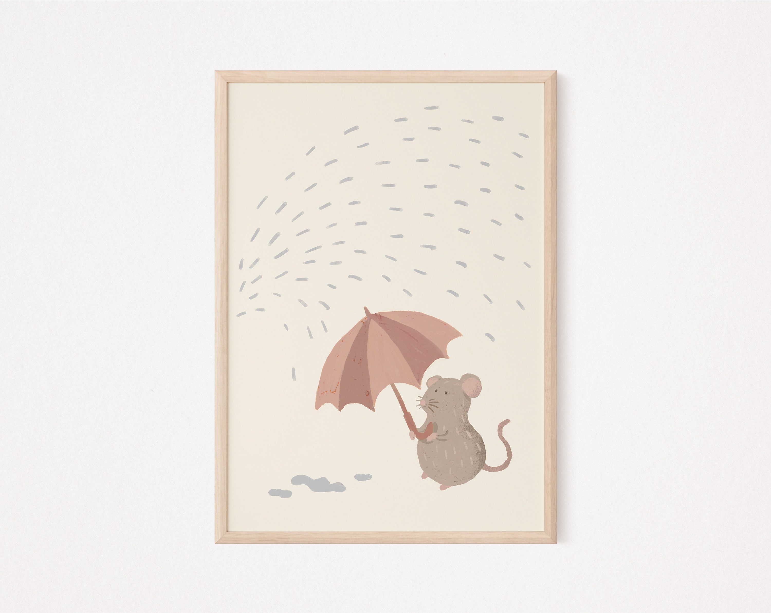 Mattis Mouse Poster Brown I Children's Room, Living Room Decoration ...