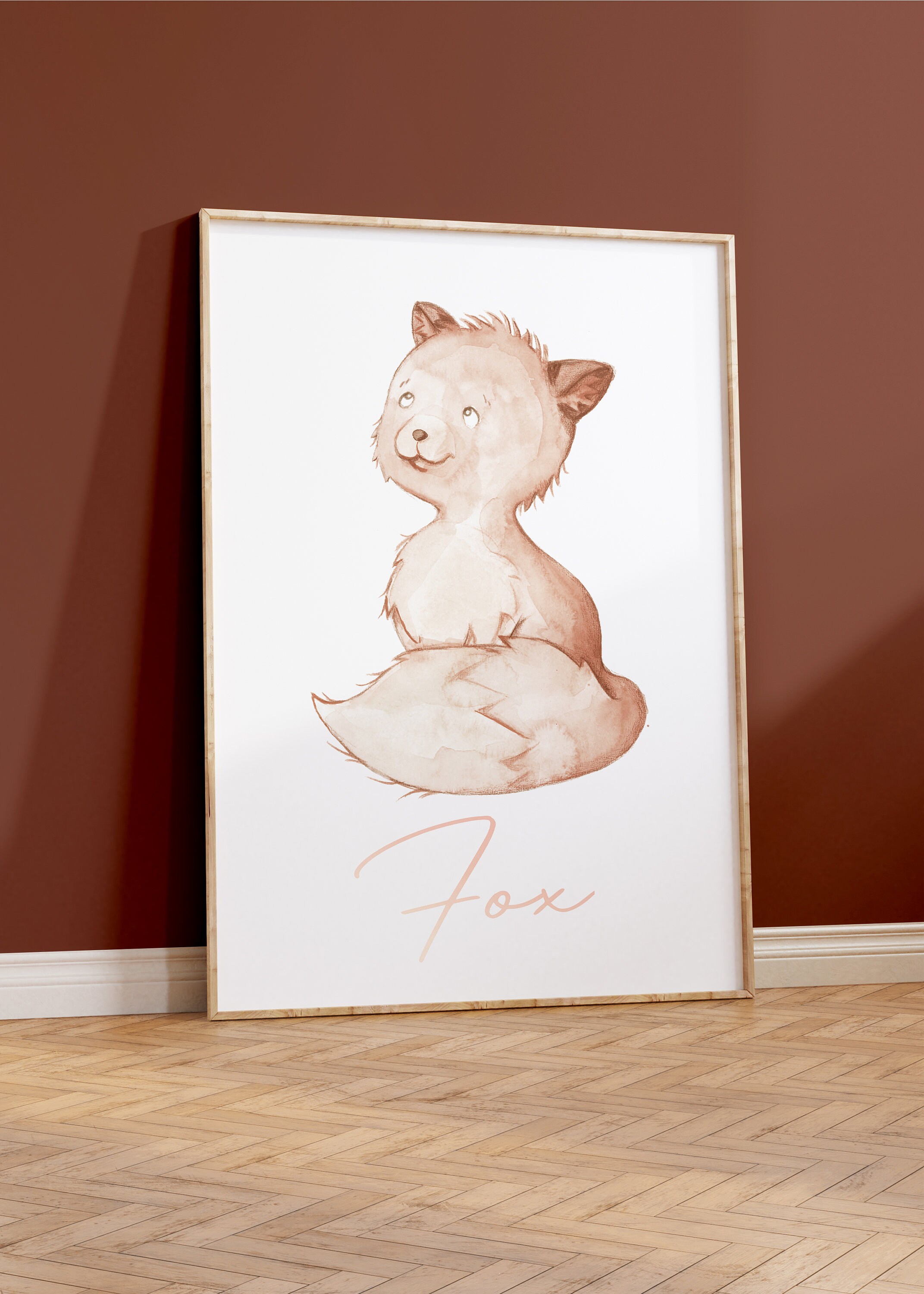 Felix Fox Poster I Fox Poster, Fox Wall Picture, Fox Wall Art, Baby ...