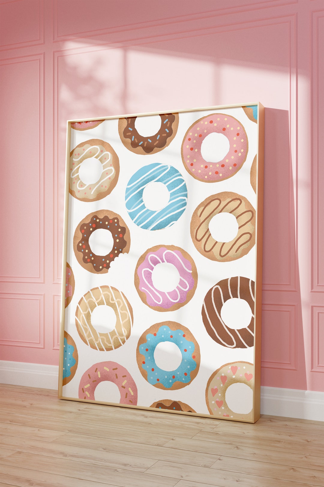 Donut Poster I Breakfast Poster, Donut Decoration, Donut Decoration ...