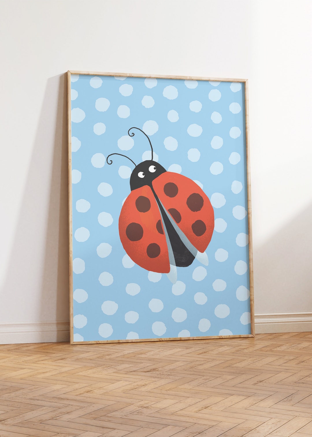 Mia Ladybug Poster Blue I Ladybug Poster Decoration, Wall Decoration ...