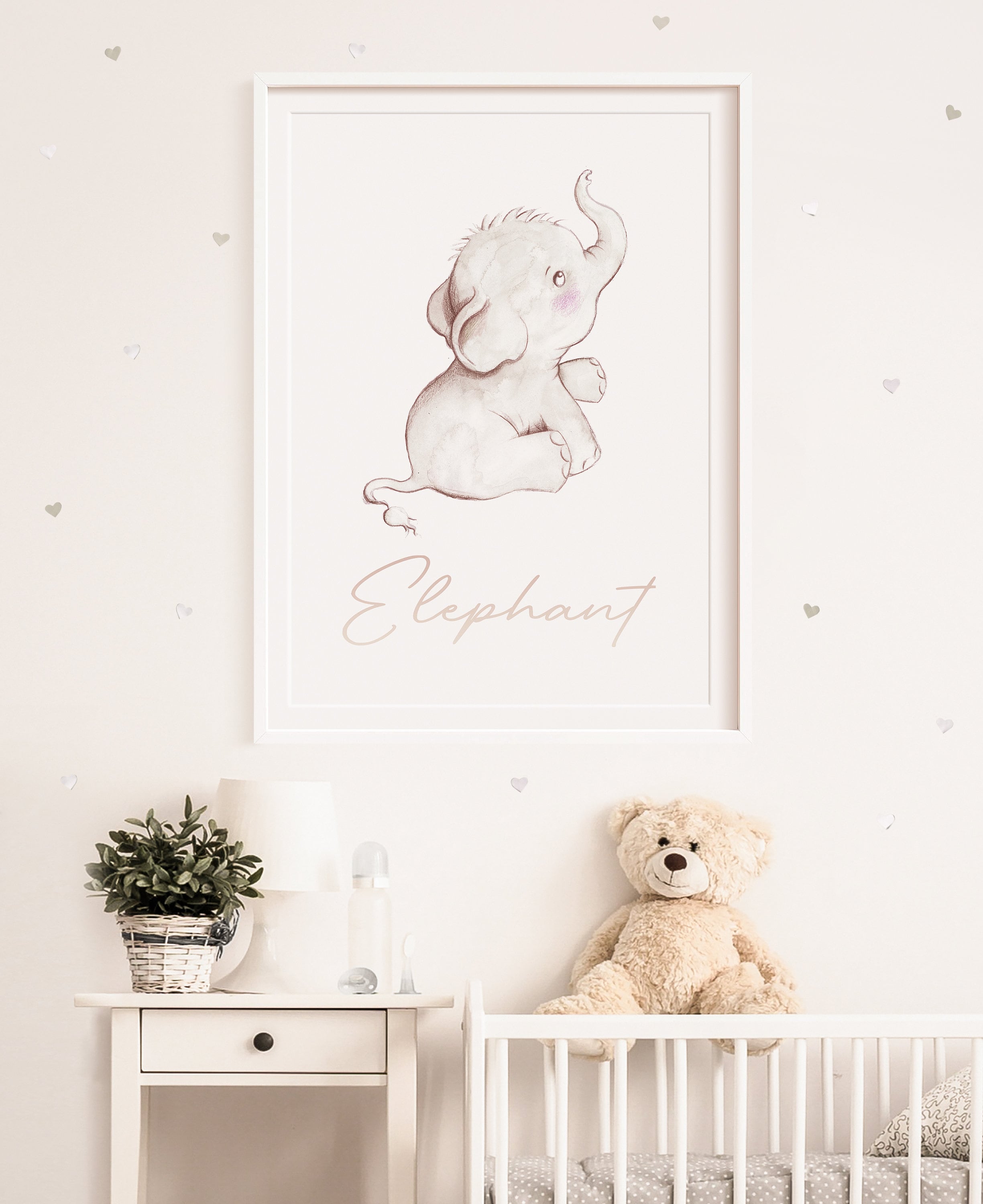 Eddie Elephant Poster I Elephant Poster Elephant Mural - Etsy
