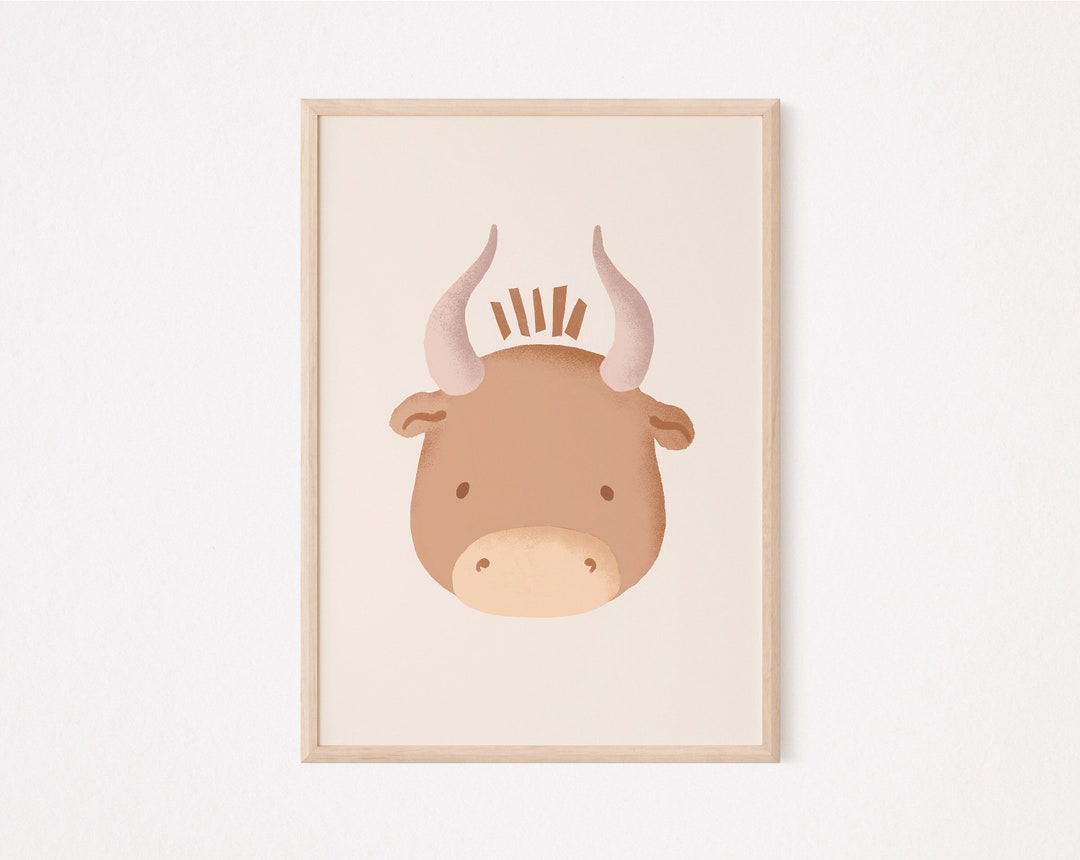 Taurus Poster I Taurus Poster Children's Room, Zodiac Sign Taurus ...