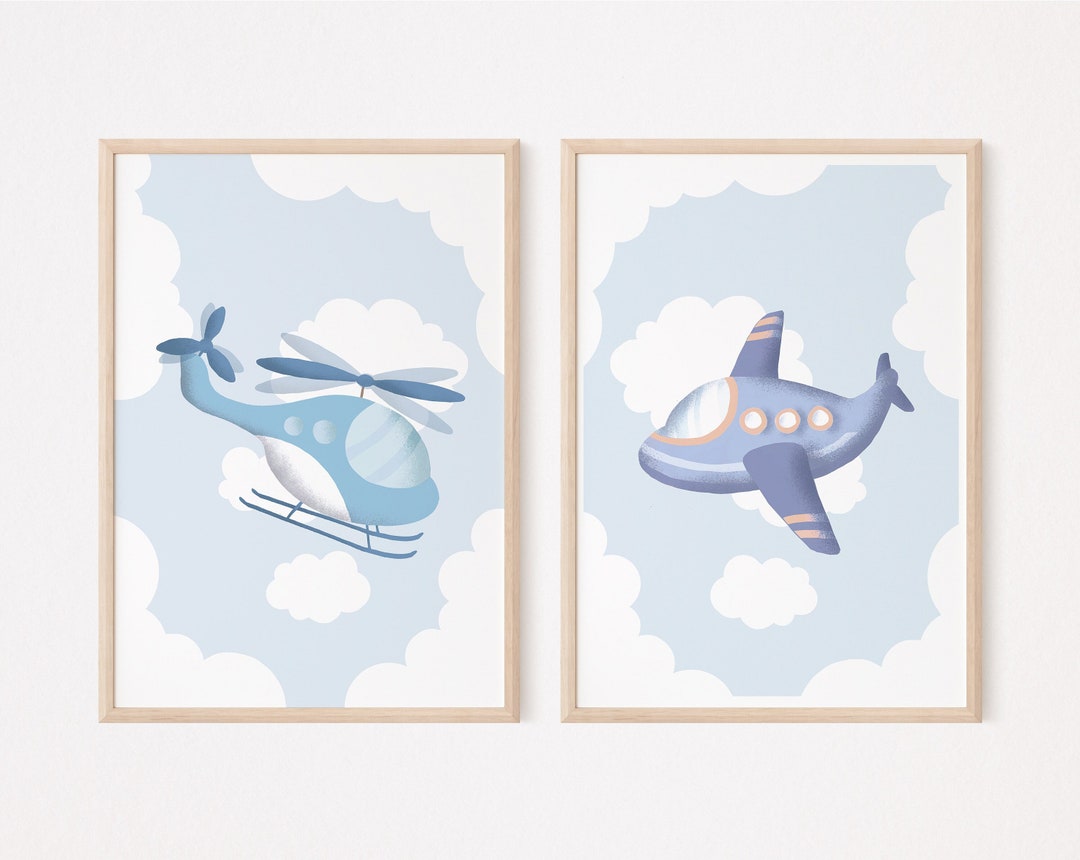 Flight Poster Set I Airplane Poster, Helicopter Poster, Pilot Poster ...