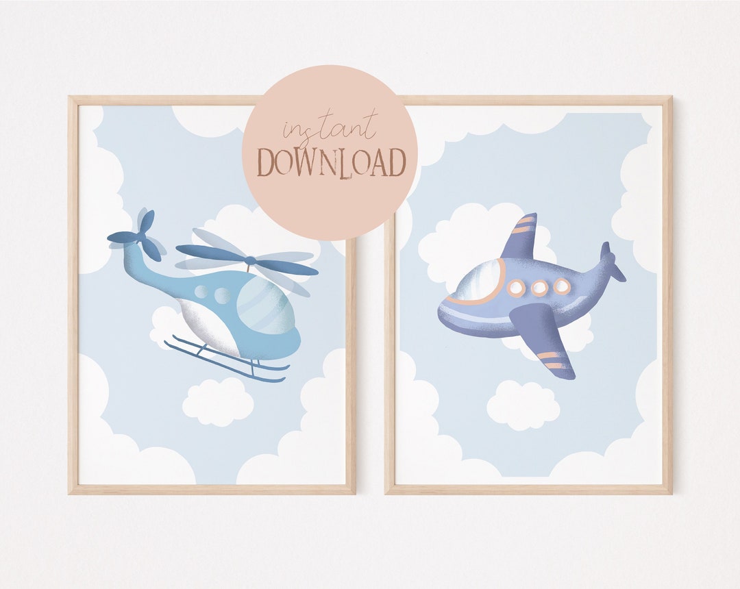 Flight Poster Set I Airplane Poster, Helicopter Poster, Pilot Poster ...