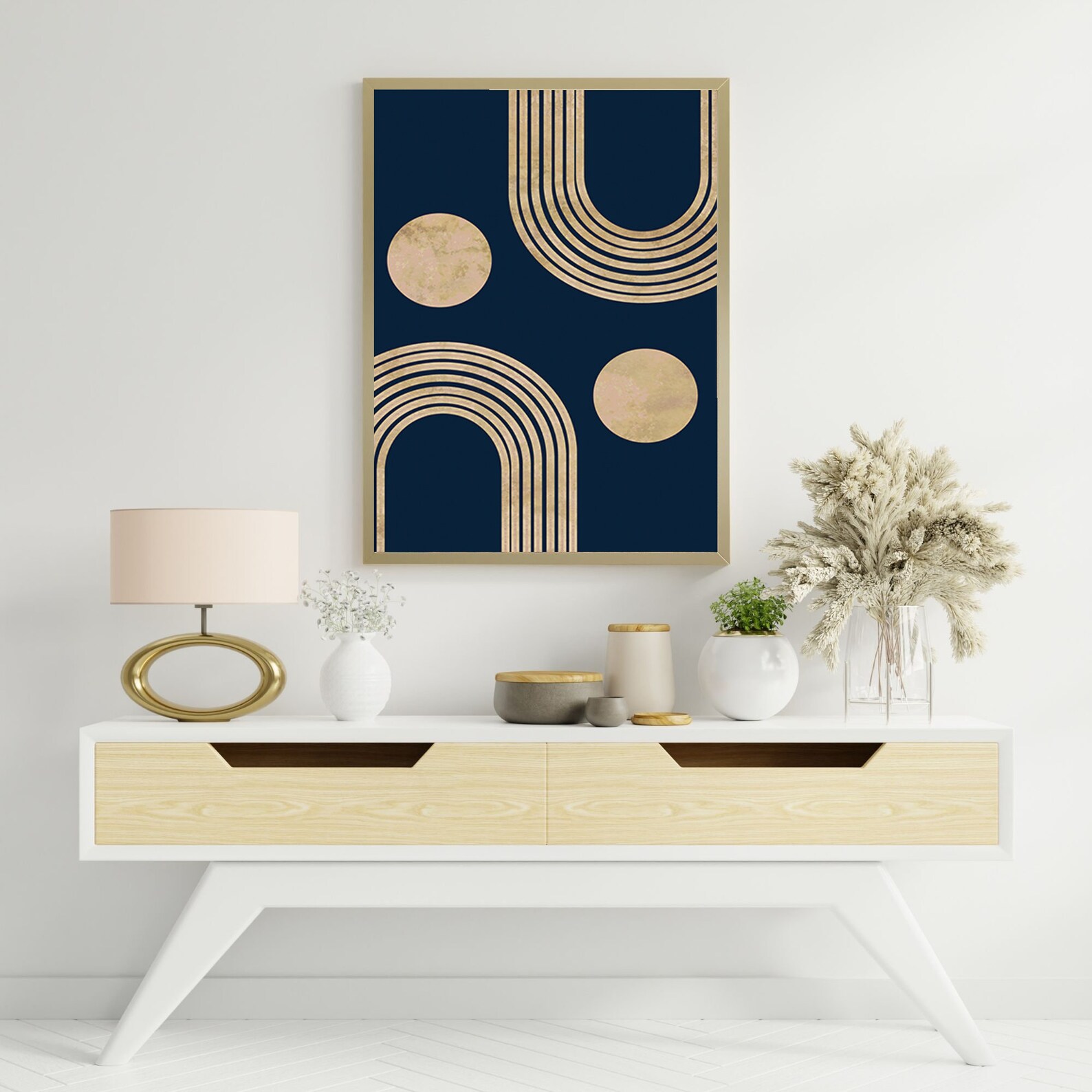 Geometric Arches, Printables Set of 3,geometric Rainbow,entryway Table ...