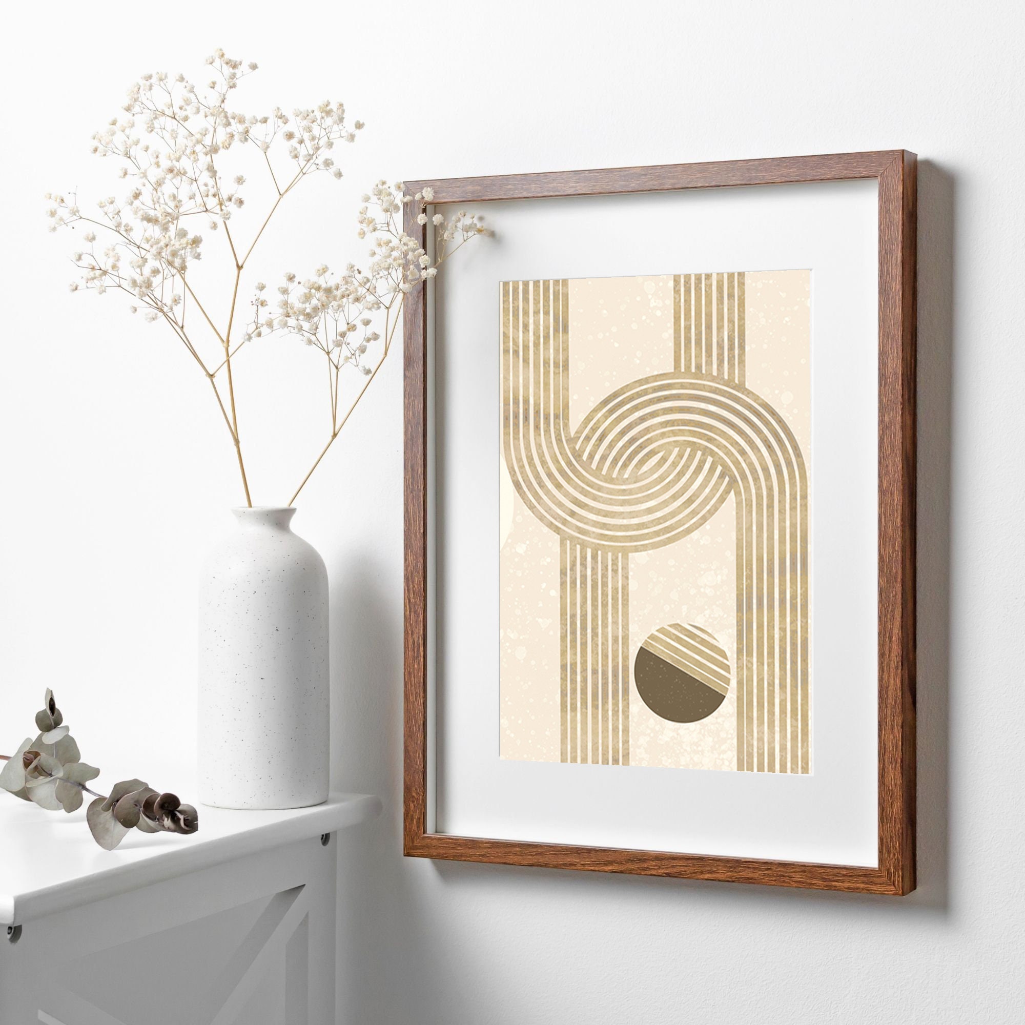 Geometric Arches, Printables Set of 3,geometric Rainbow,entryway Table ...