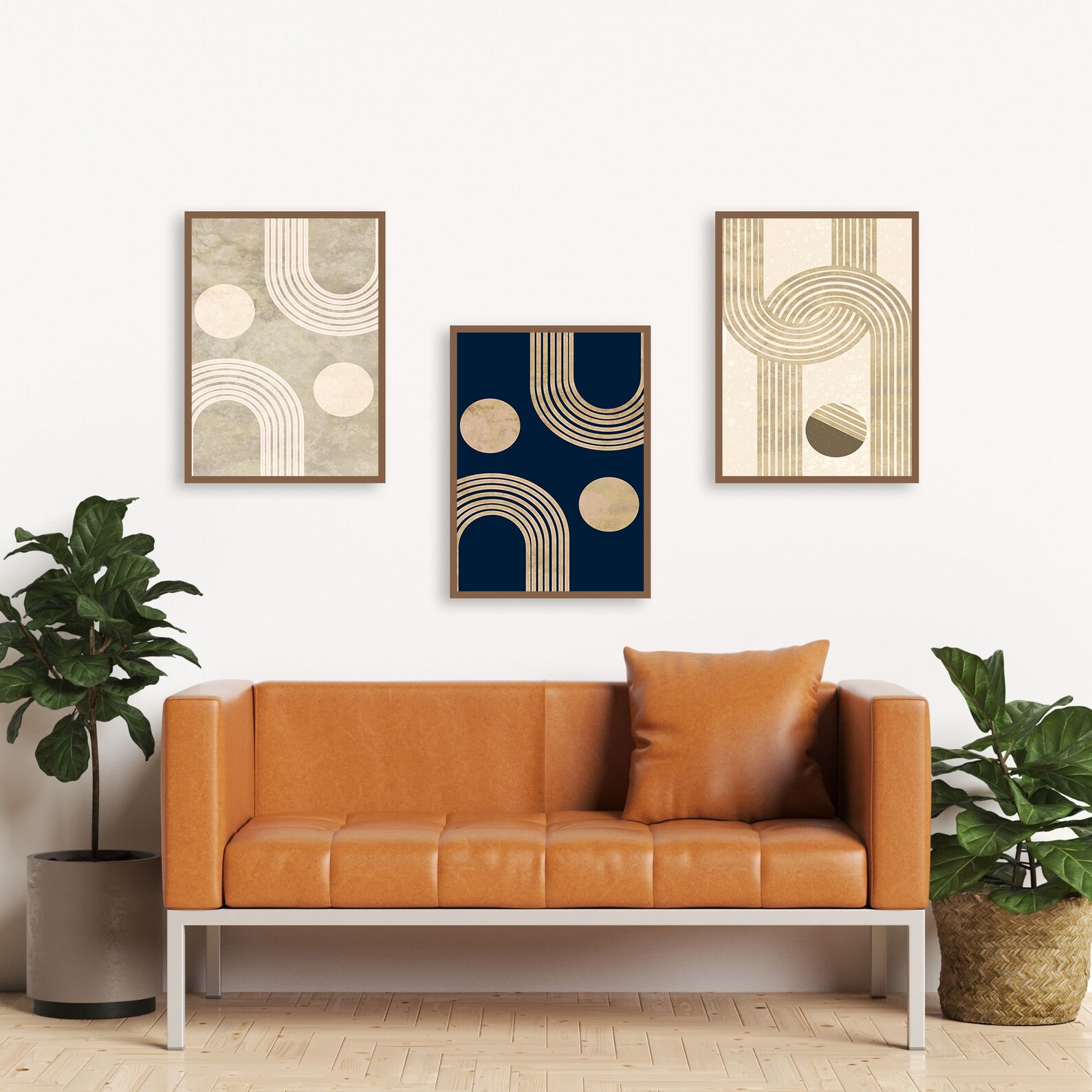 Geometric Arches, Printables Set of 3,geometric Rainbow,entryway Table ...