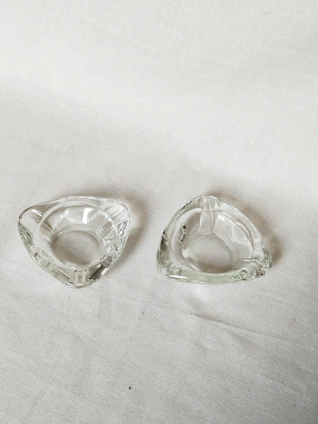 Triangular Glass Ashtrays Reims, France, 1960s, Hand Ashtray, Modern ...