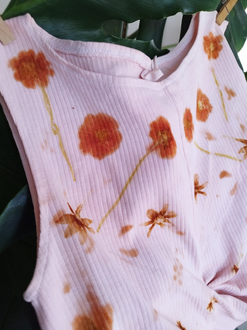 Pressed Flowers Cotton Tshirt//vintage Top Flower Power// Top ...