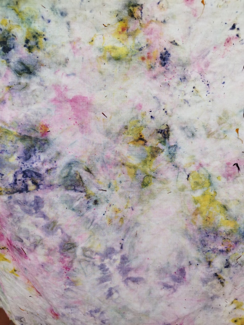 FUROSHIKI Rainbow Ice Dye// Plant and Ice Dyed Fabric Gift Wrap/ Hand ...