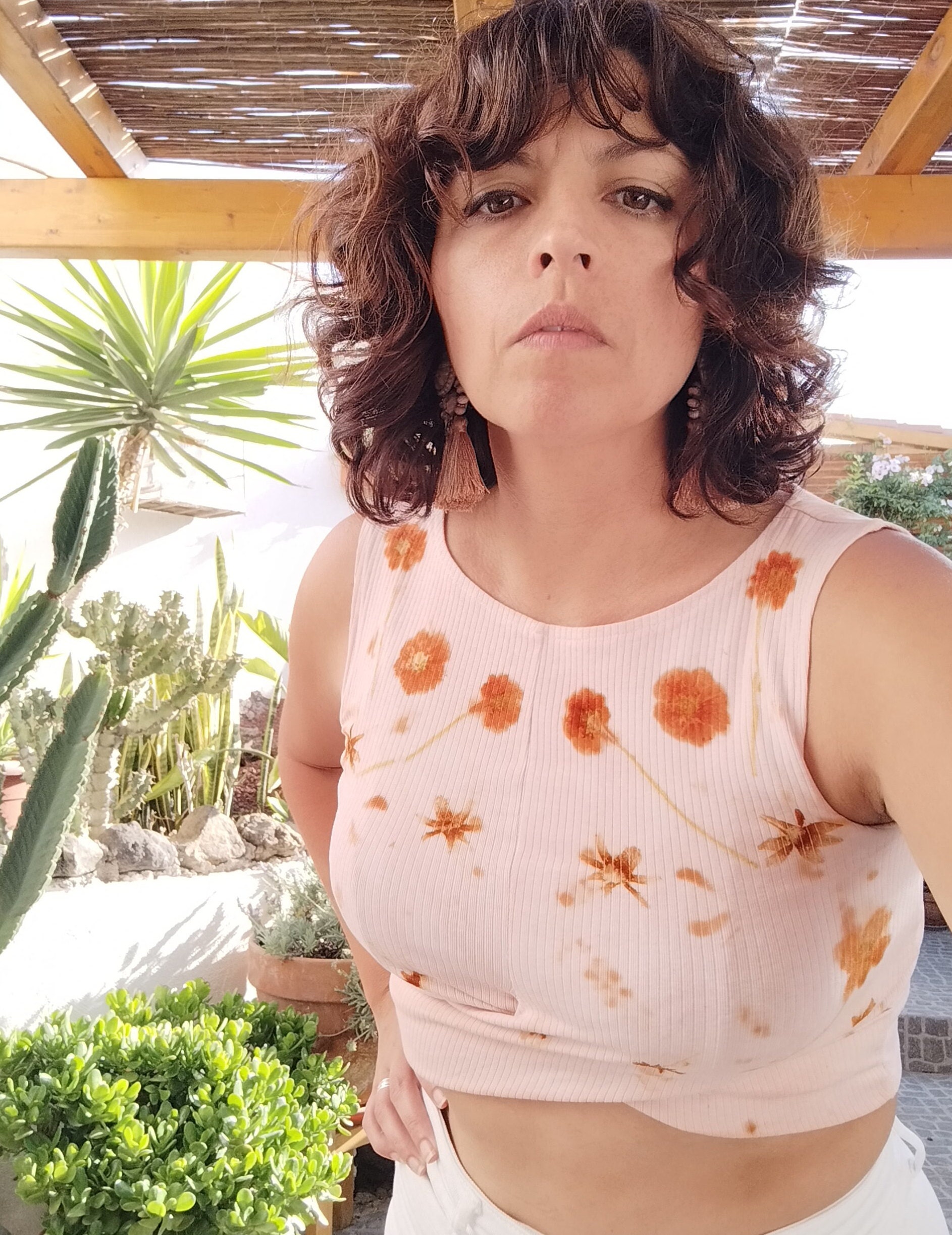 Pressed Flowers Cotton Tshirt//vintage Top Flower Power// Top ...