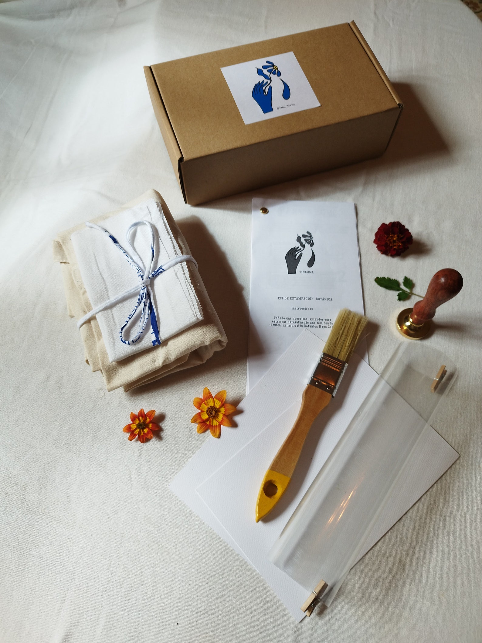 Hapa Zome Kit // Natural Stamping Kit // Creative Kit for Kids//diy Box ...