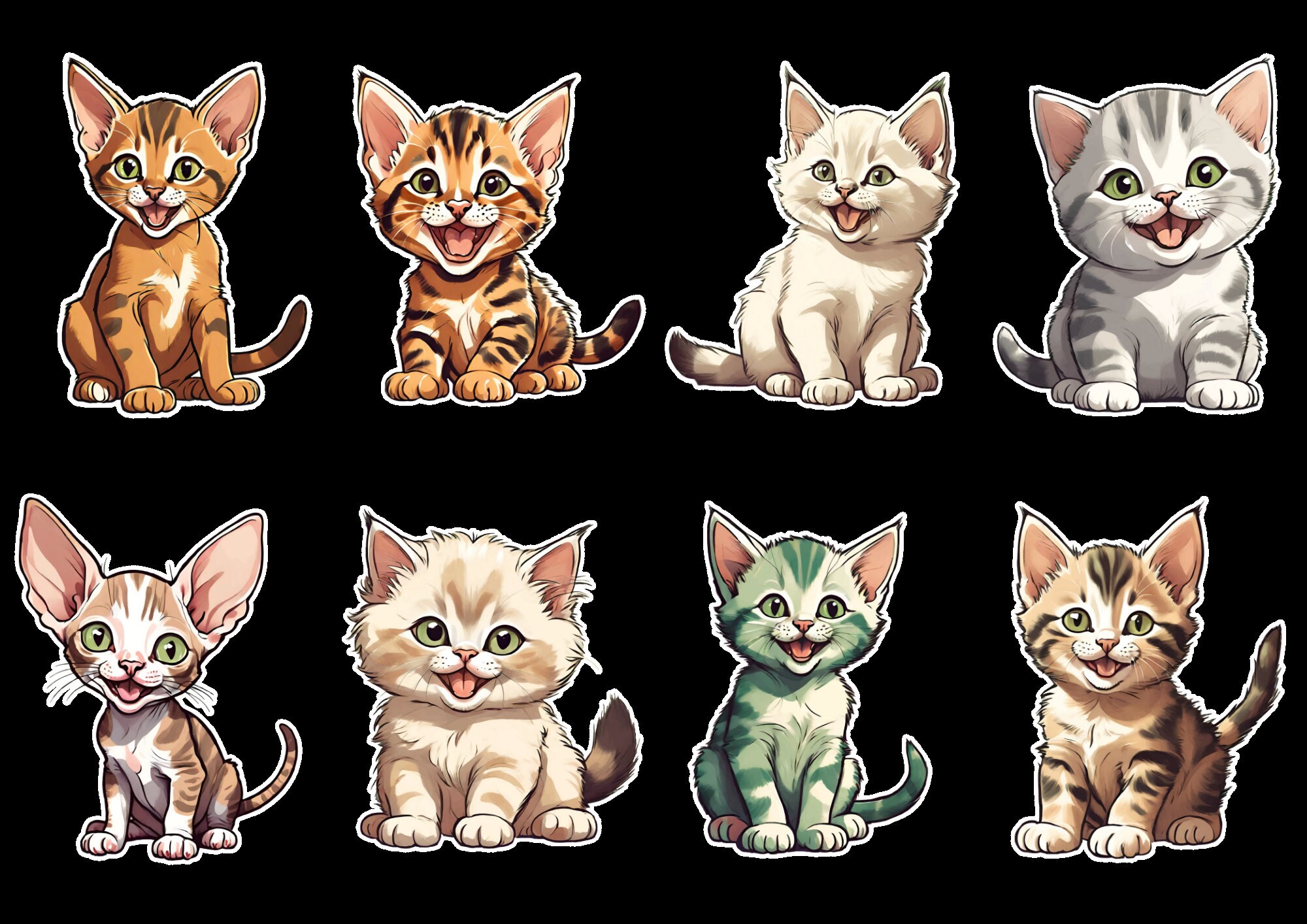 16x Cute Puppy: Print and Cut Digital PNG Sticker Sheets 16 - Etsy