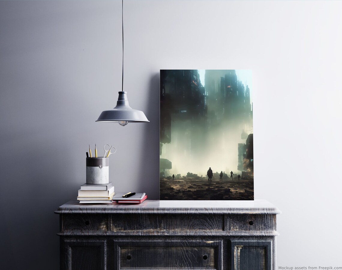Dystopia variant I Dystopian Wall Art Post Apocalyptic - Etsy