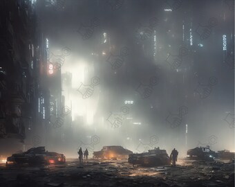 Dystopia variant I Dystopian Wall Art Post Apocalyptic - Etsy