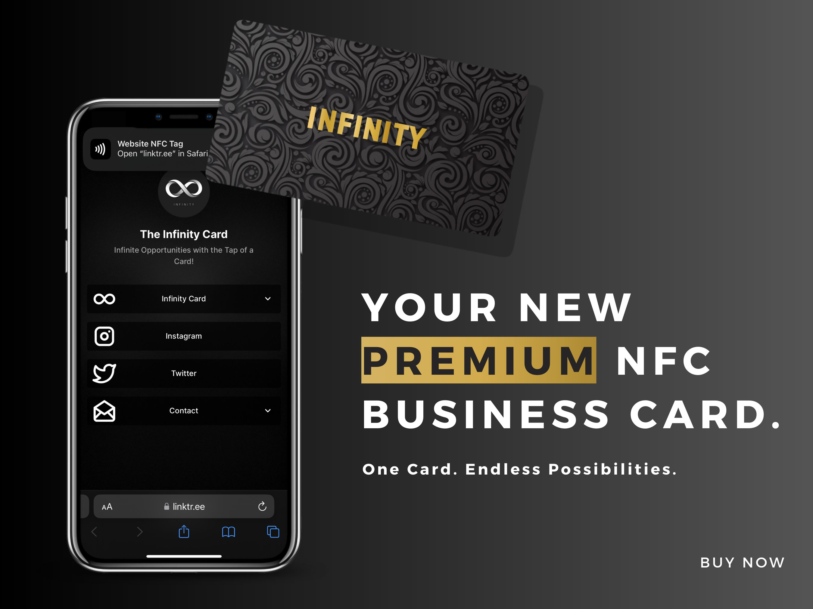 Contactless Business Card Digital Business Card Contactless NFC Card ...