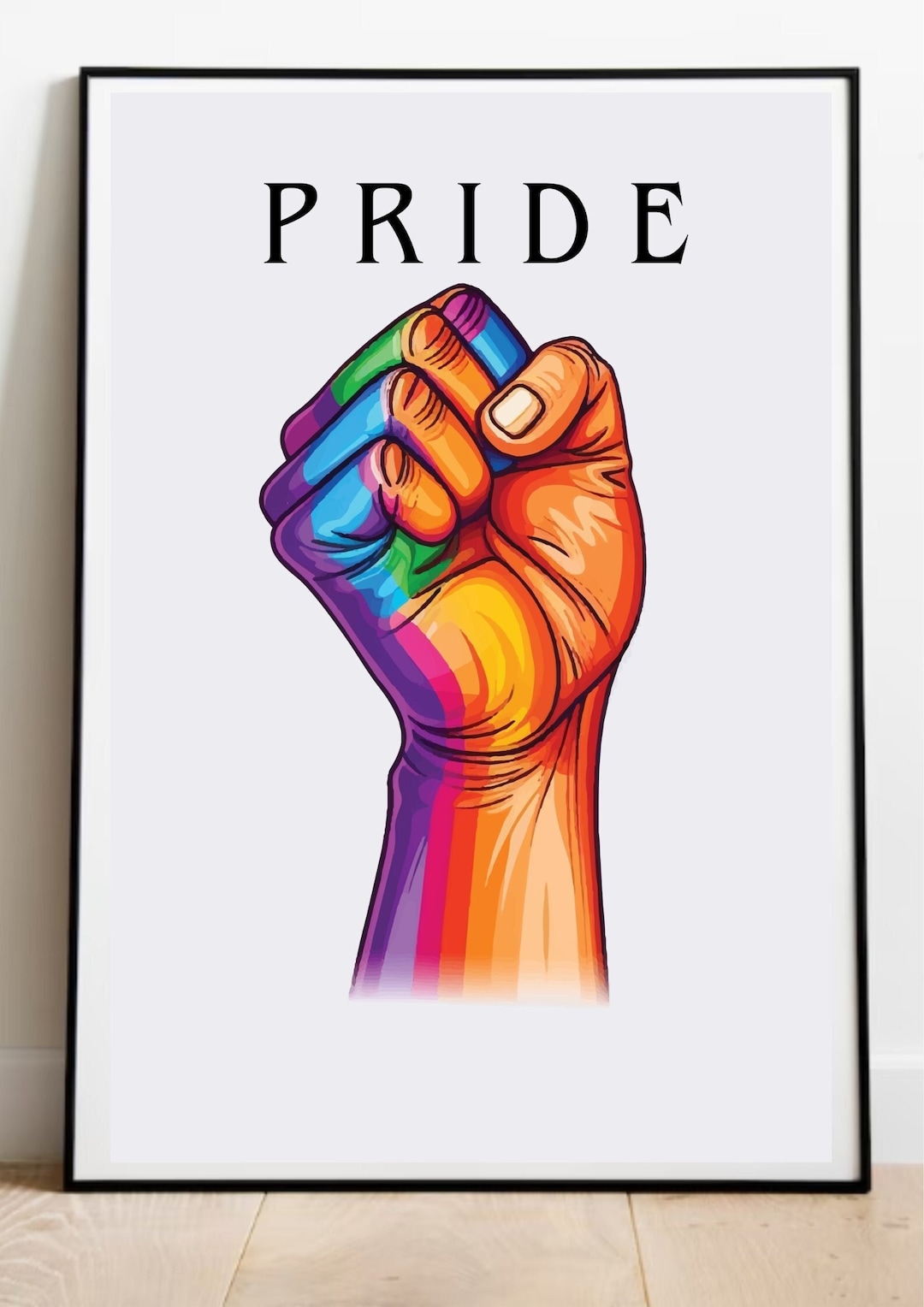 Pride Poster Lgtb Print Diversity Inclusion Gay Wall Art
