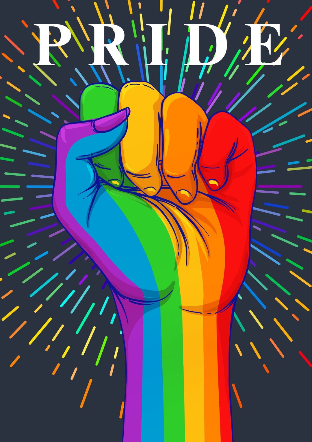 Pride Poster LGTB Print Diversity Inclusion Gay Wall Art - Etsy