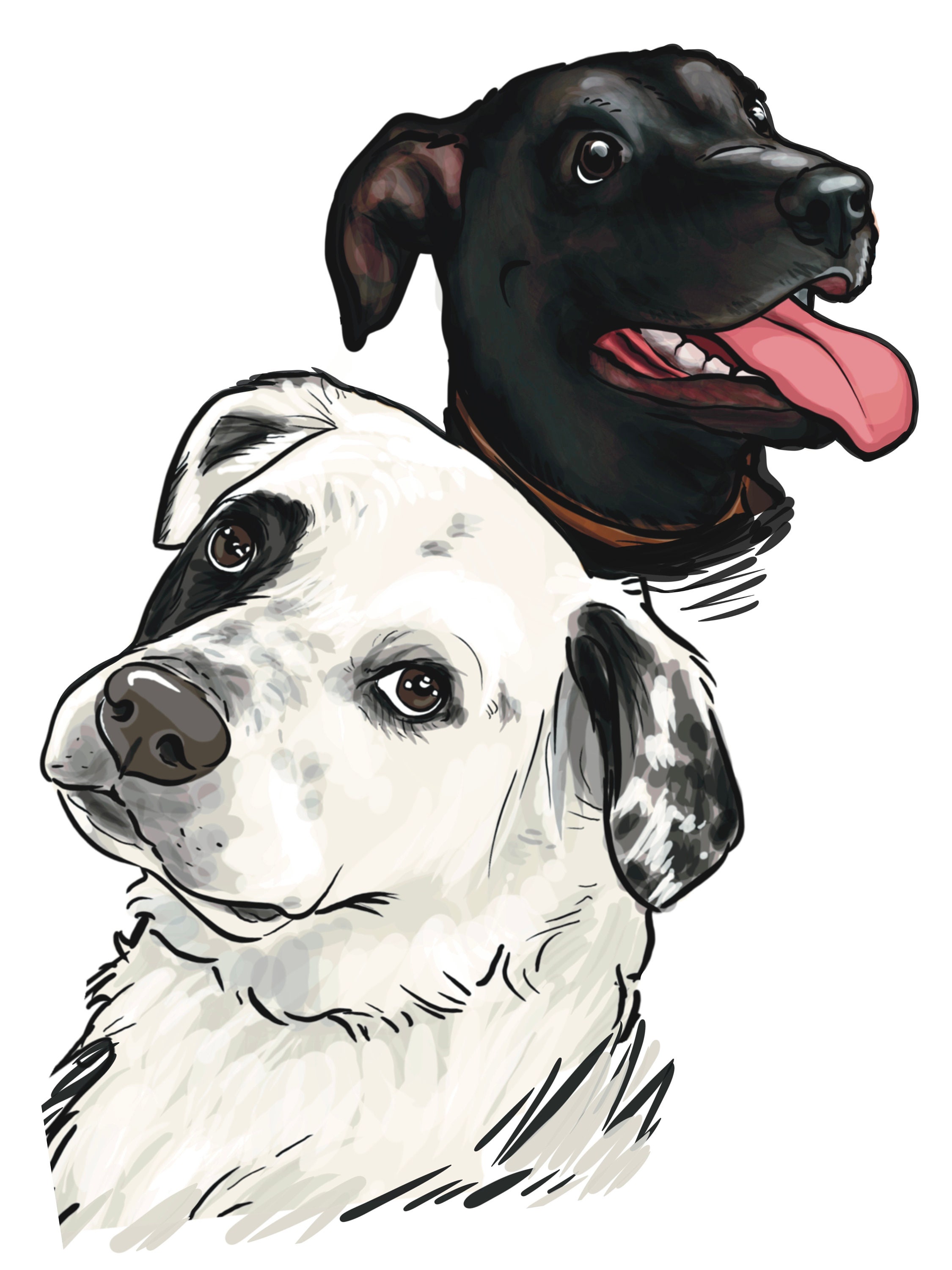 Dog Stamps for Procreate, Digital Dog Brushes, Realistic Dog Drawing ...