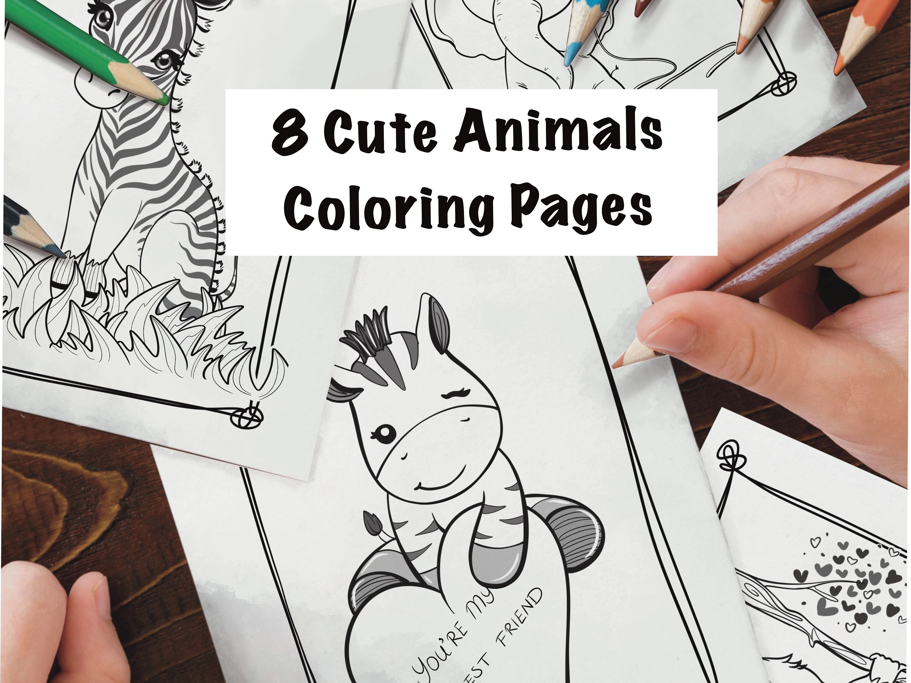 Printable Colouring Sheets, Cute Animals Coloring Pages, Printable ...