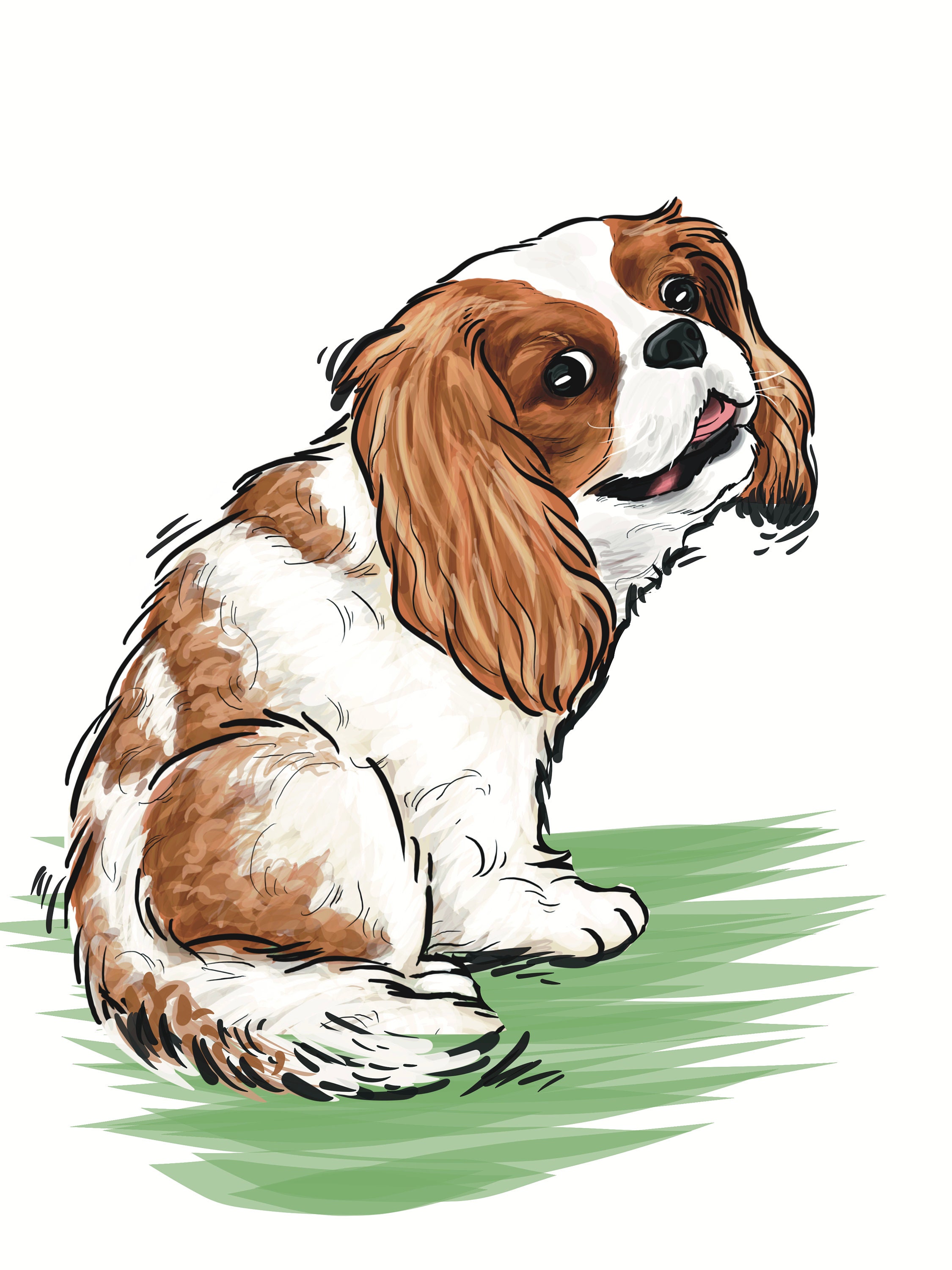Dog Stamps for Procreate, Digital Dog Brushes, Realistic Dog Drawing ...